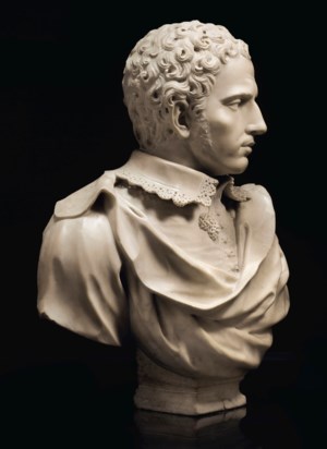 ATTRIBUTED TO ERCOLE FERRATA (1619-1686), A WHITE MARBLE BUST OF A ...