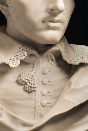 ATTRIBUTED TO ERCOLE FERRATA (1619-1686), A WHITE MARBLE BUST OF A ...