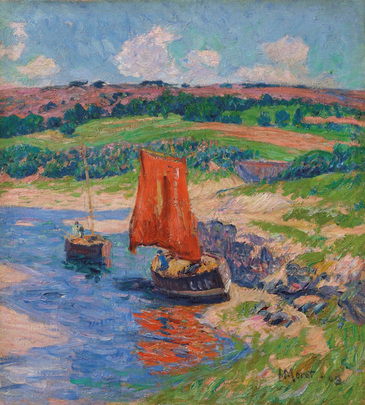 Henry Moret (1856-1913), La voile rouge | Christie's
