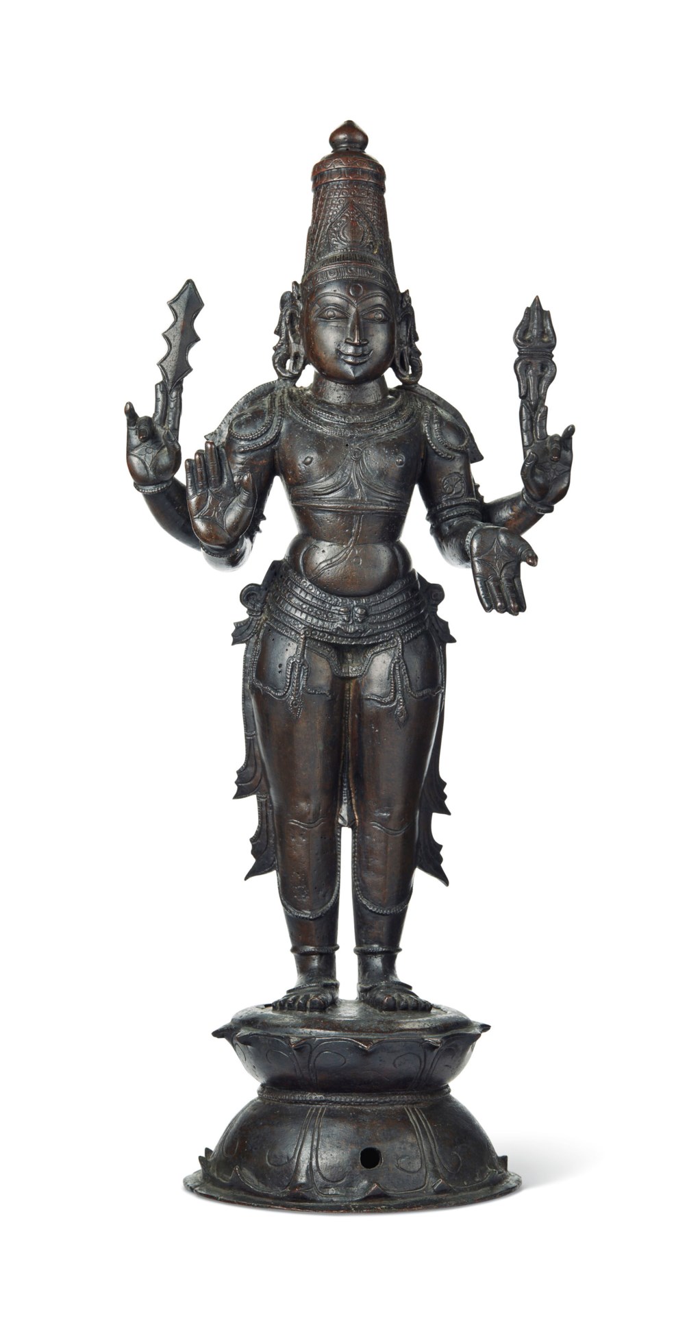 A BRONZE FIGURE OF SUBRAMANYA, SOUTH INDIA, NAYAKA PERIOD, 17TH-18TH ...