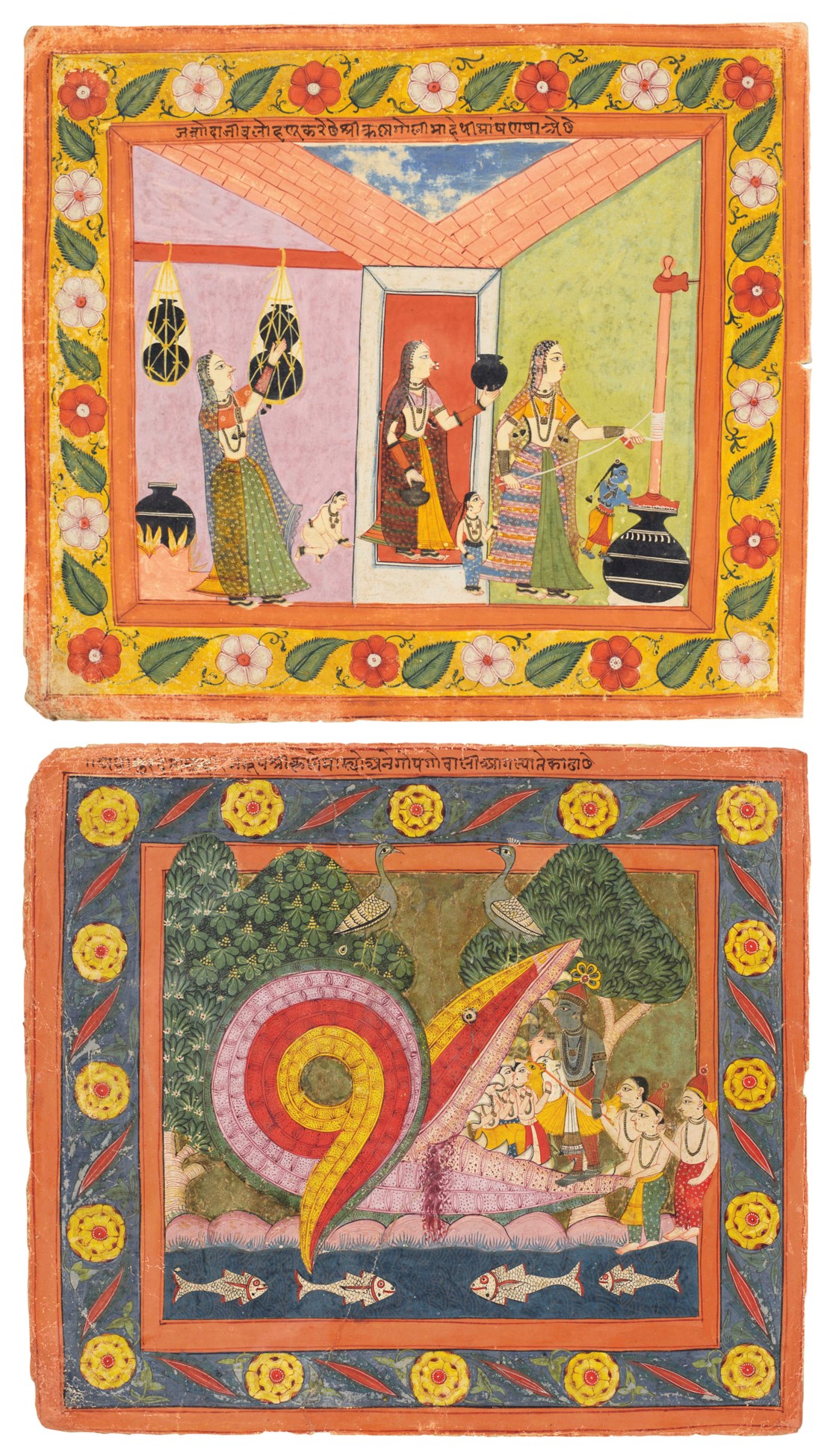 TWO ILLUSTRATIONS FROM THE BHAGAVATA PURANA: KRISHNA AND YASHODA ...