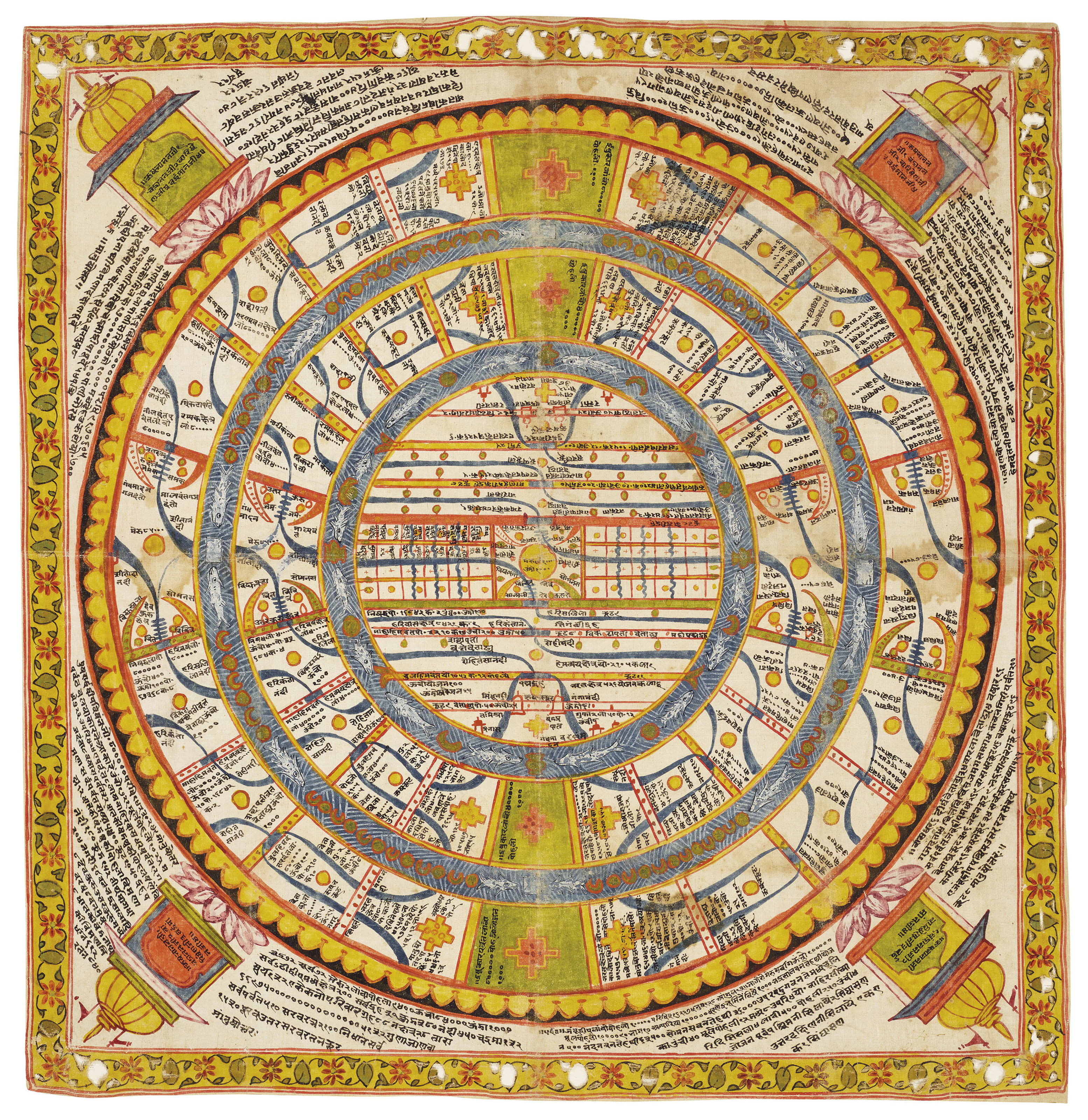 THREE JAIN MANUSCRIPT FOLIOS, NORTHWEST INDIA, 17TH-18TH CENTURY ...