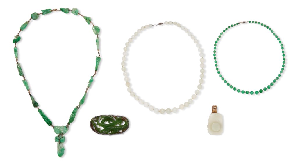 A GROUP OF JADE AND JADEITE JEWELRY, | Christie’s