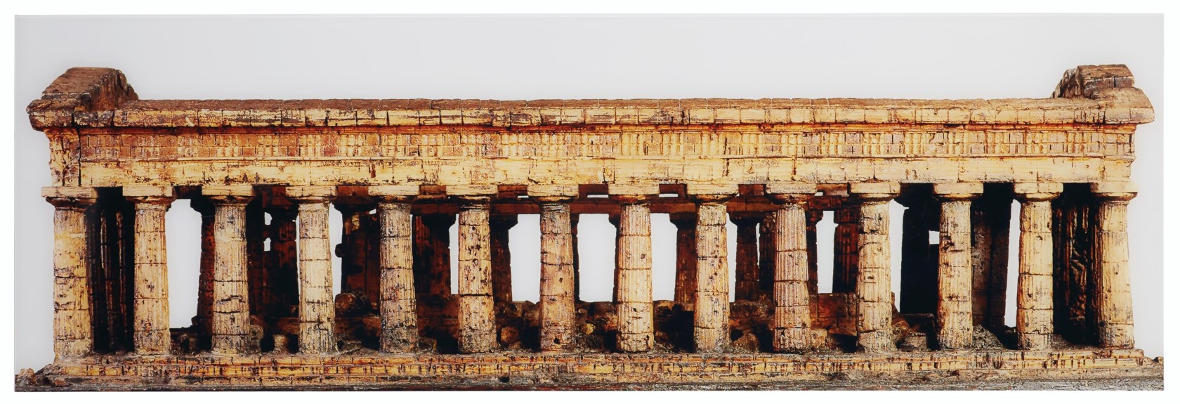 A LARGE-SCALE PHOTOGRAPH OF A MODEL OF THE TEMPLE OF ZEUS IN THE SIR ...