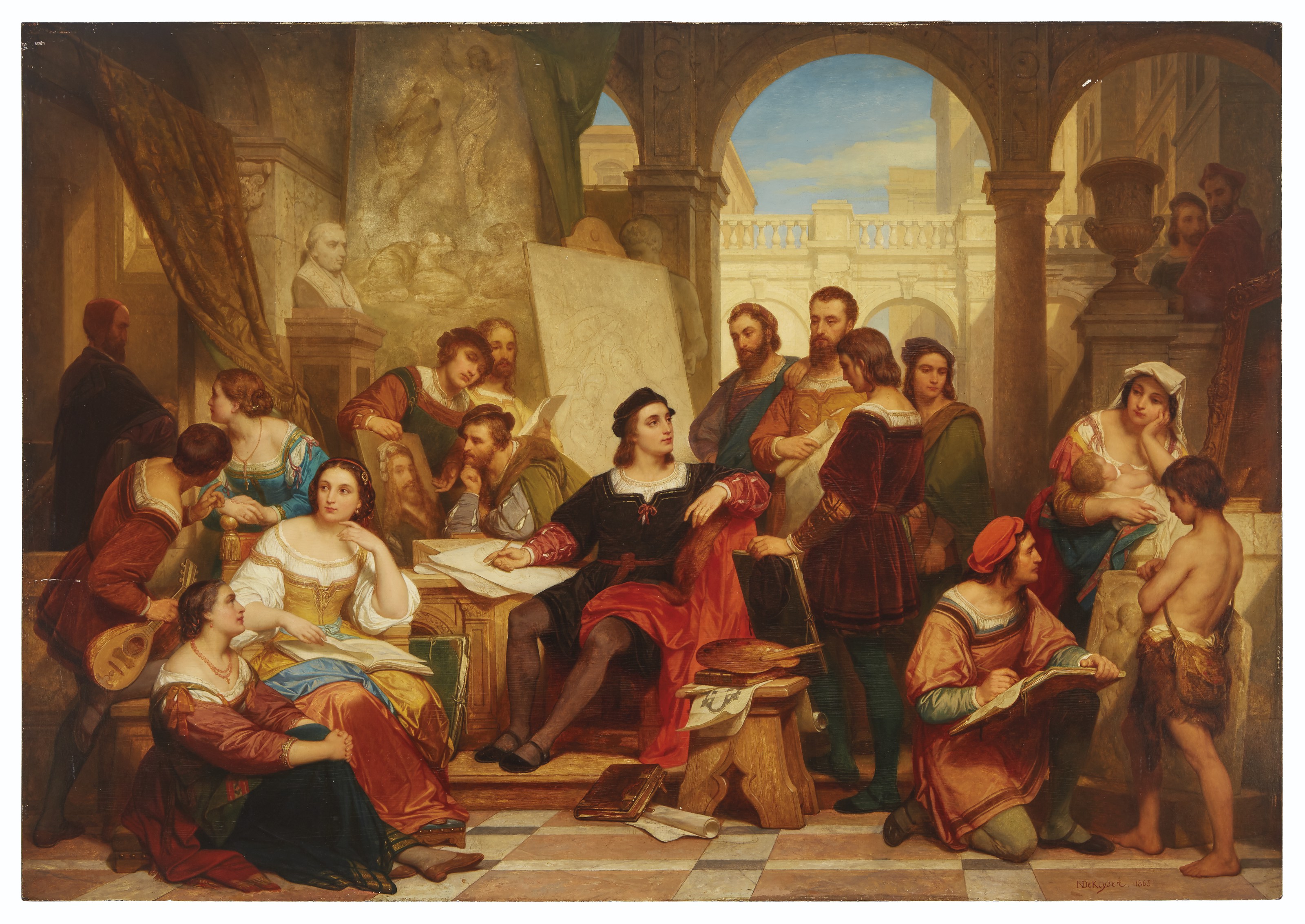 Nicaise de Keyser (Flemish, 1813-1887) , L'atelier du peintre | Christie's