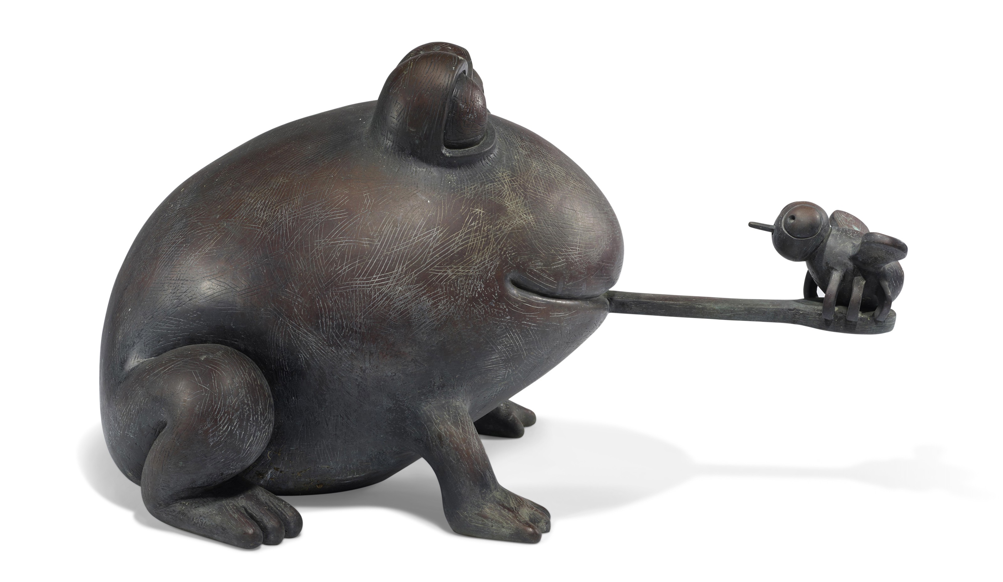 TOM OTTERNESS (B. 1952), Frog with Bug | Christie’s