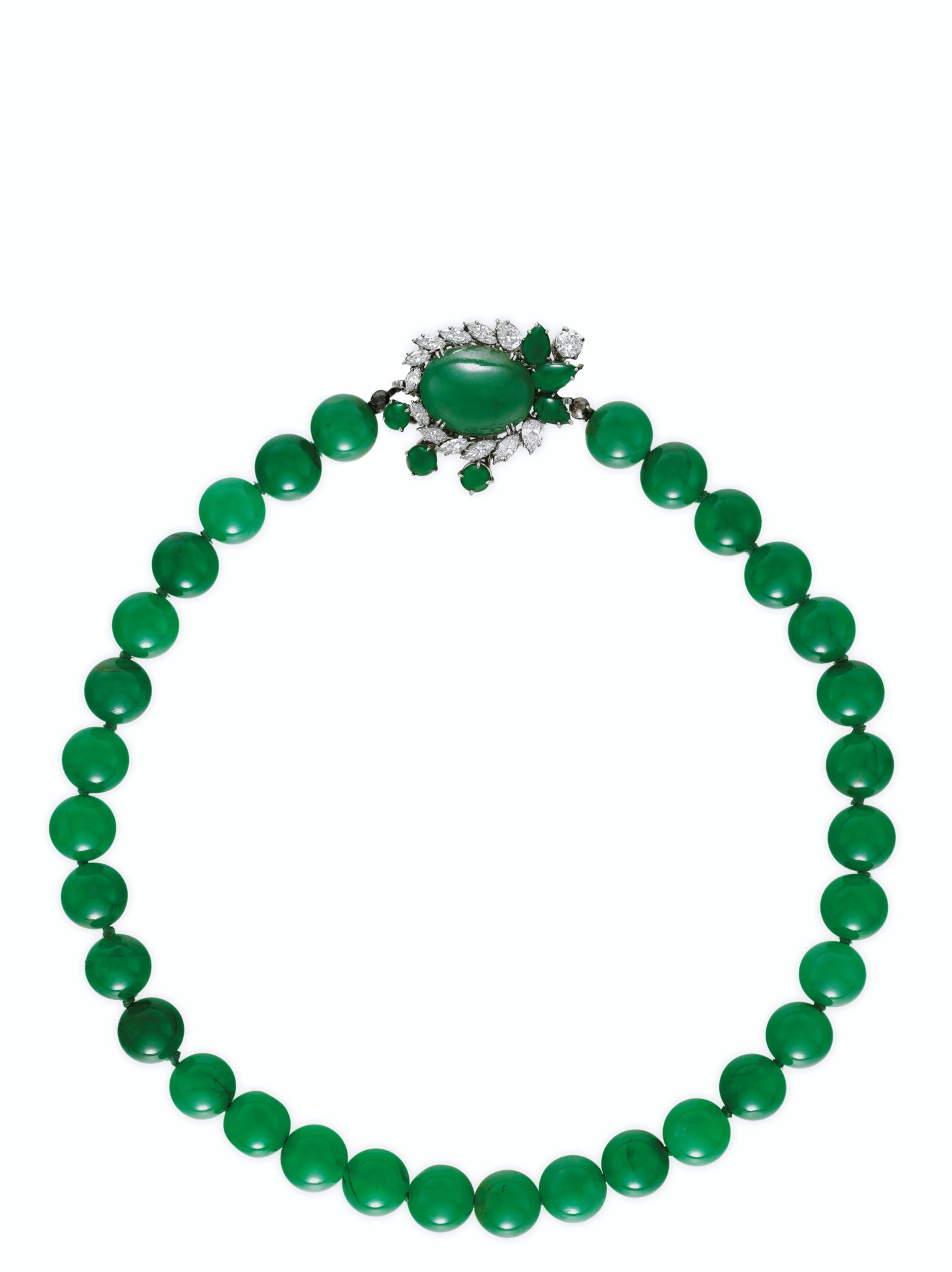 JADE AND DIAMOND NECKLACE | Christie's