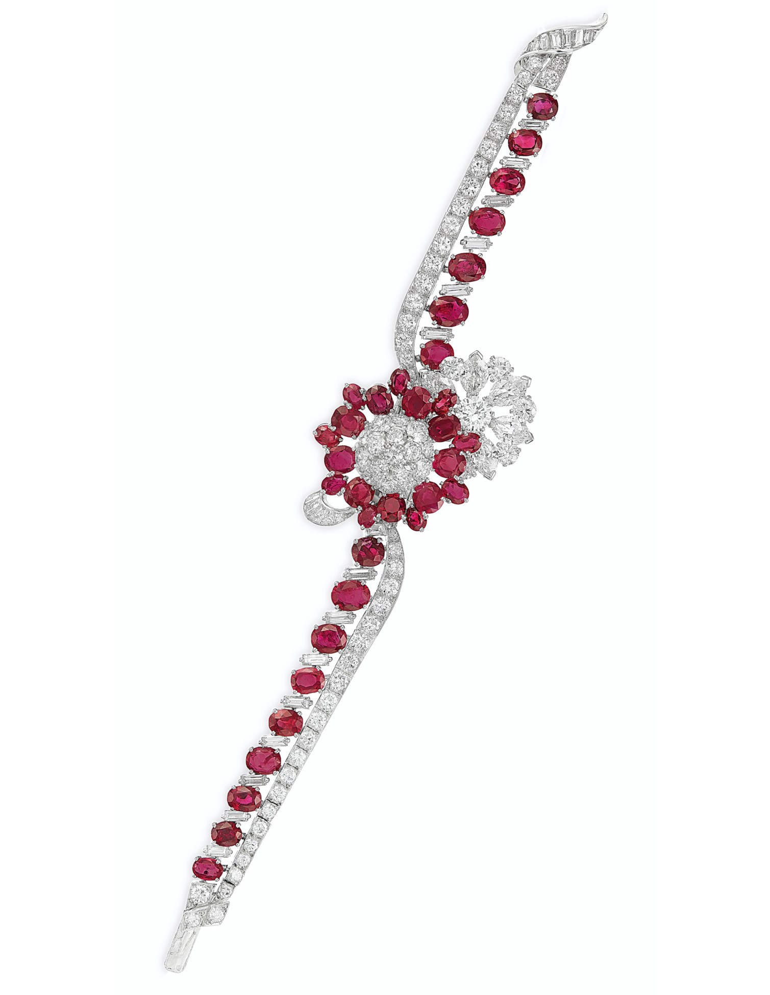 RUBY AND DIAMOND BRACELET, VAN CLEEF & ARPELS | Christie's