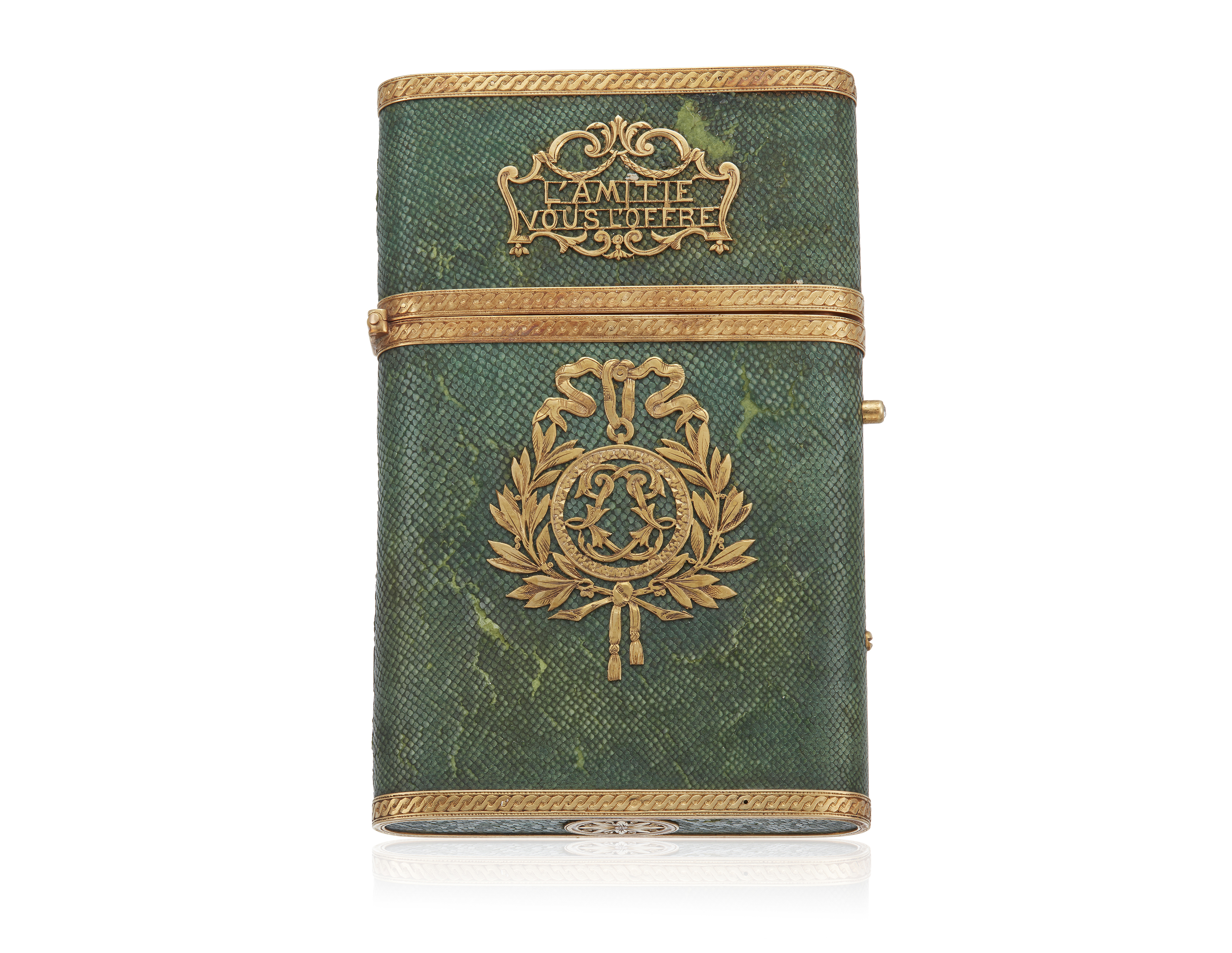 CARTIER LEATHER AND GOLD CASE, | Christie’s