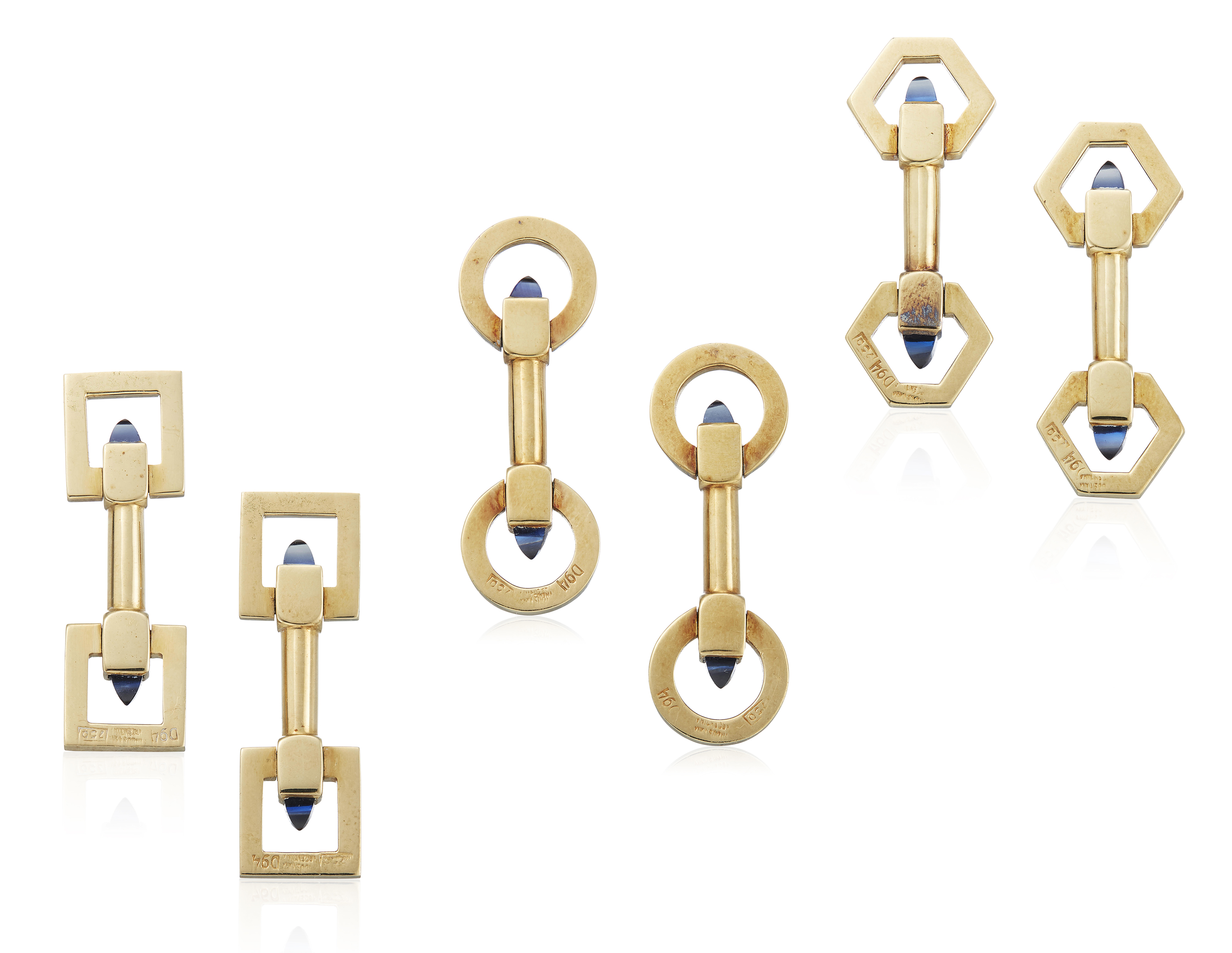 GROUP OF SAPPHIRE AND GOLD CUFFLINKS, | Christie’s