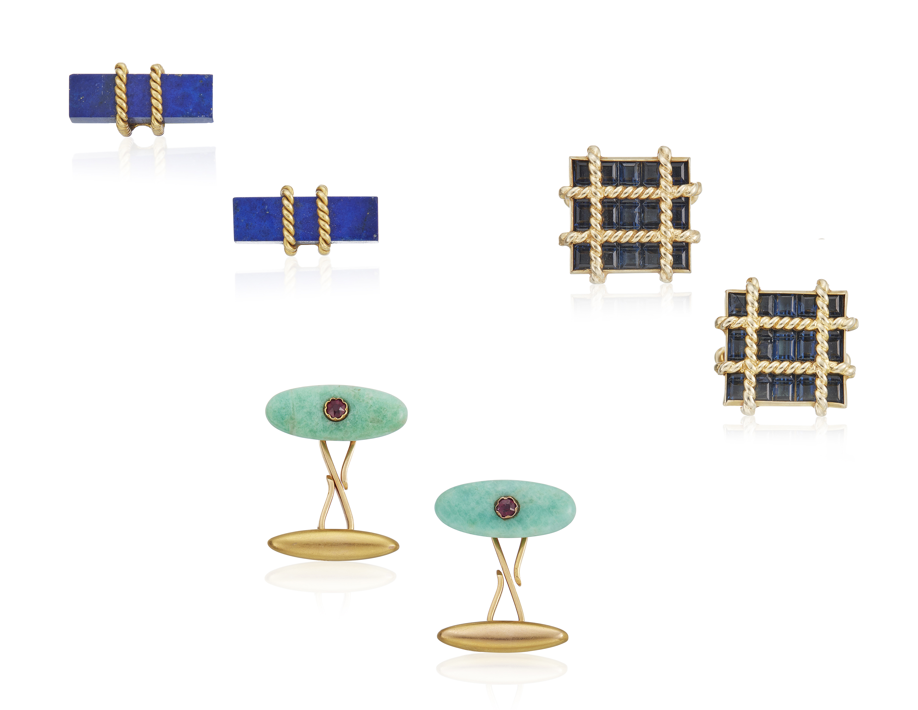 GROUP OF MULTI-GEM CUFFLINKS, | Christie’s