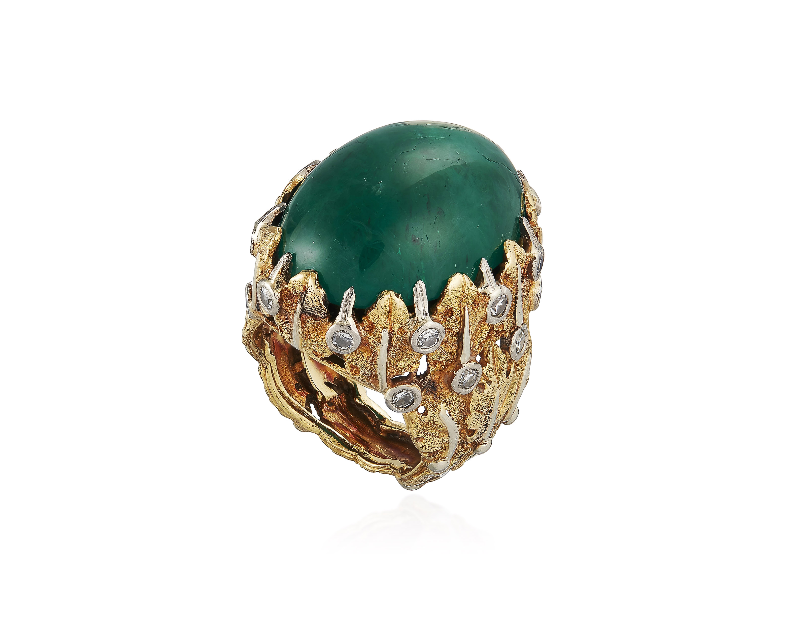 BUCCELLATI EMERALD AND DIAMOND RING, | Christie’s
