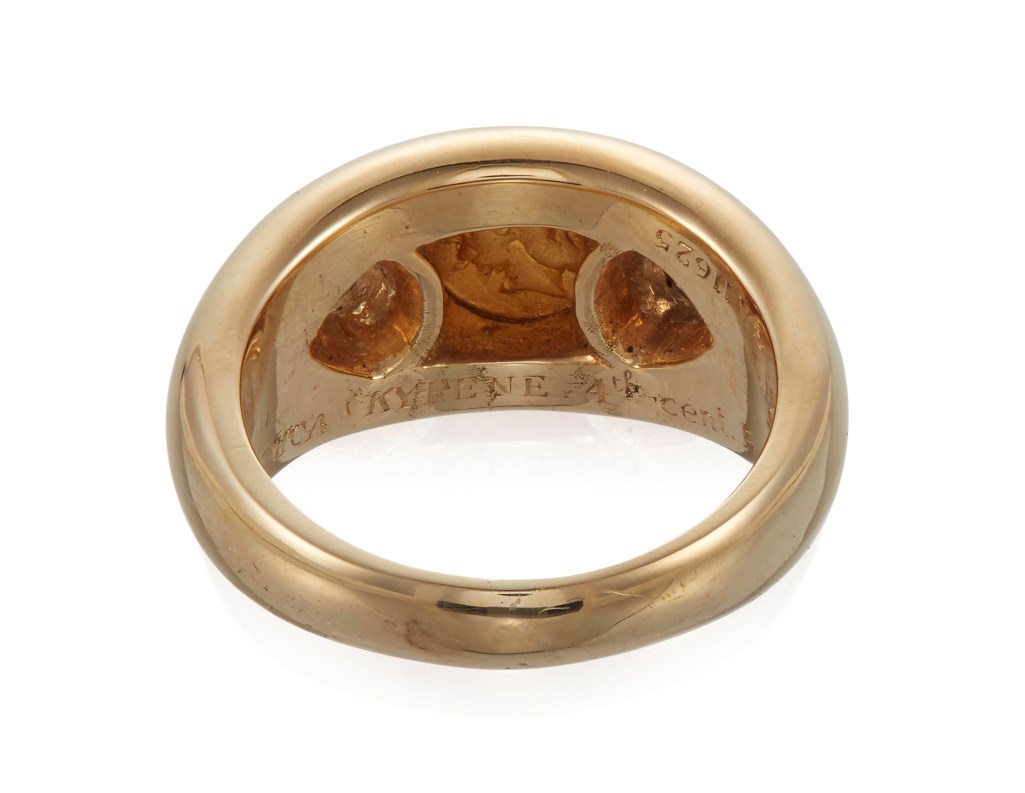 BULGARI GOLD ANCIENT COIN AND DIAMOND RING, | Christie’s