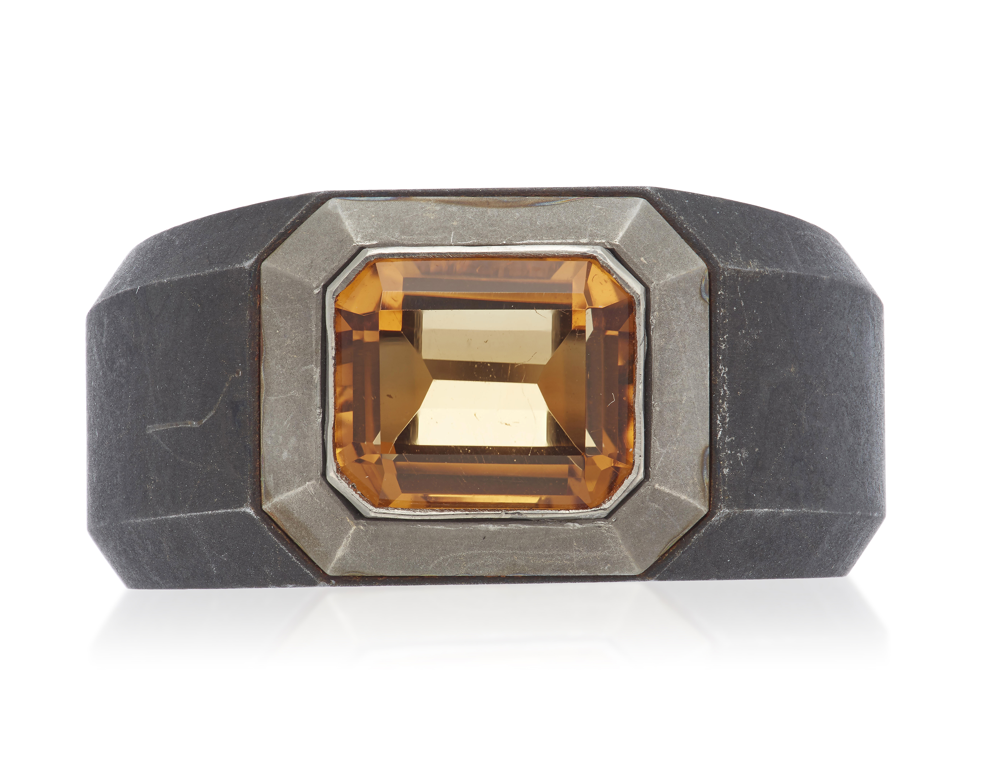 HEMMERLE CITRINE, IRON AND GOLD RING, | Christie’s