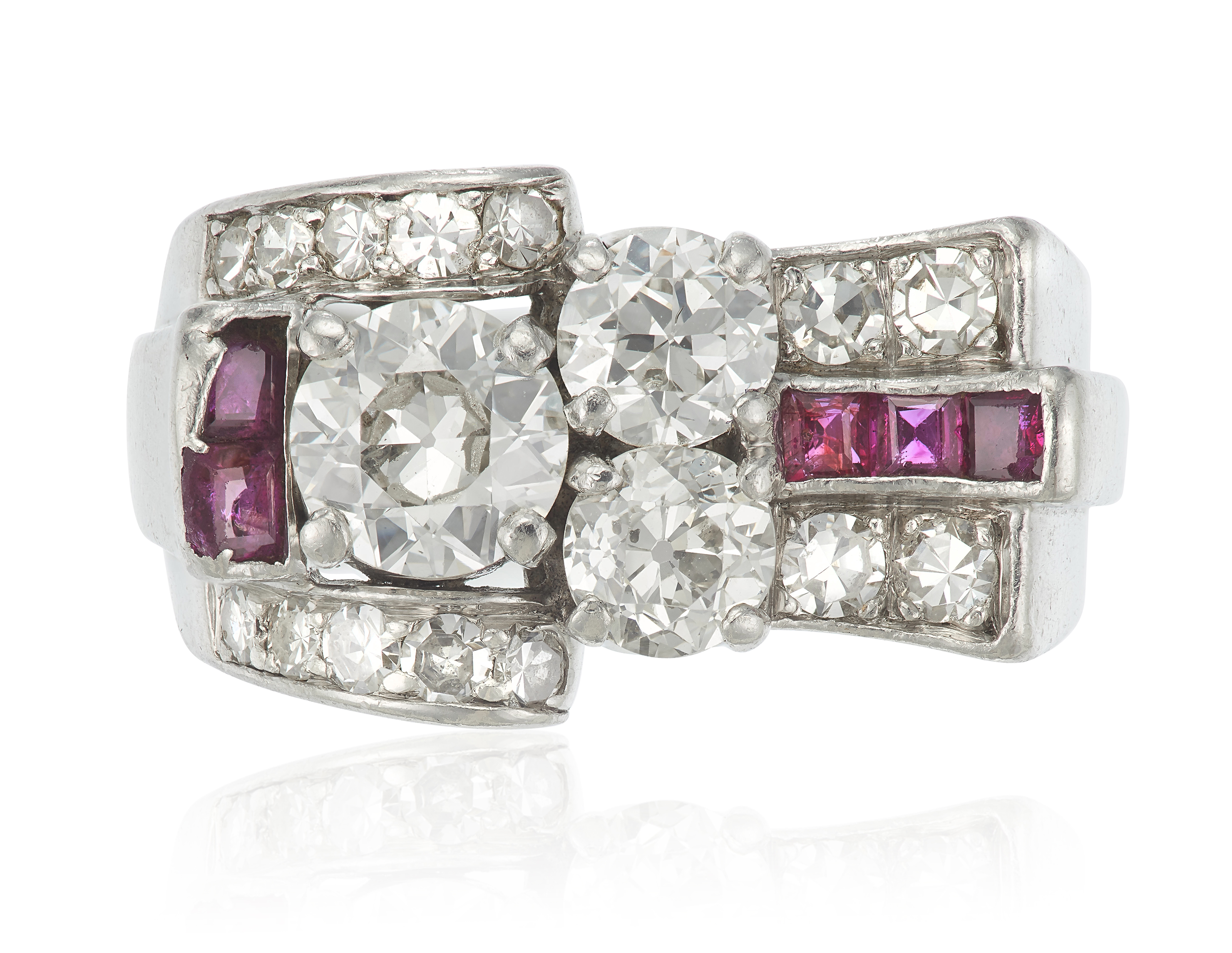 RETRO DIAMOND AND RUBY RING, | Christie’s