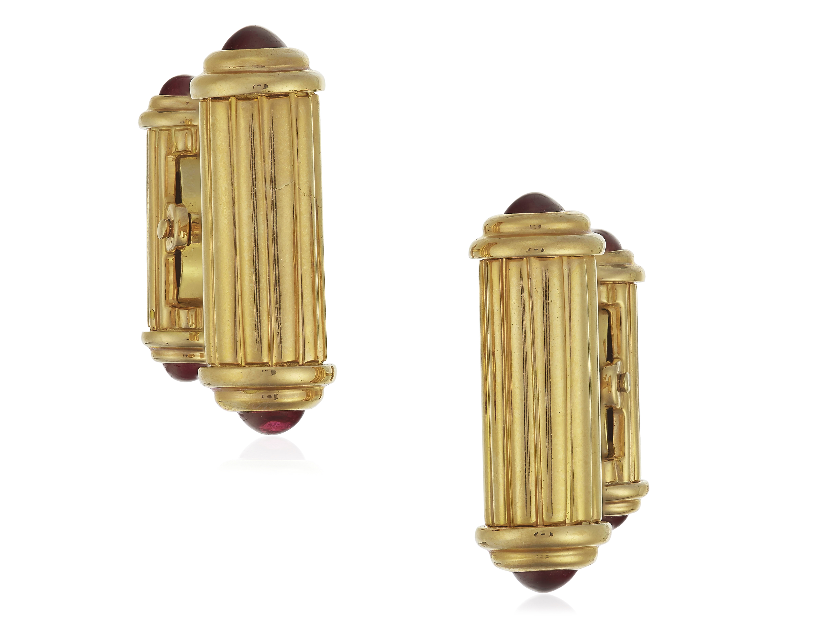 VAN CLEEF & ARPELS RUBY CUFFLINKS, | Christie’s