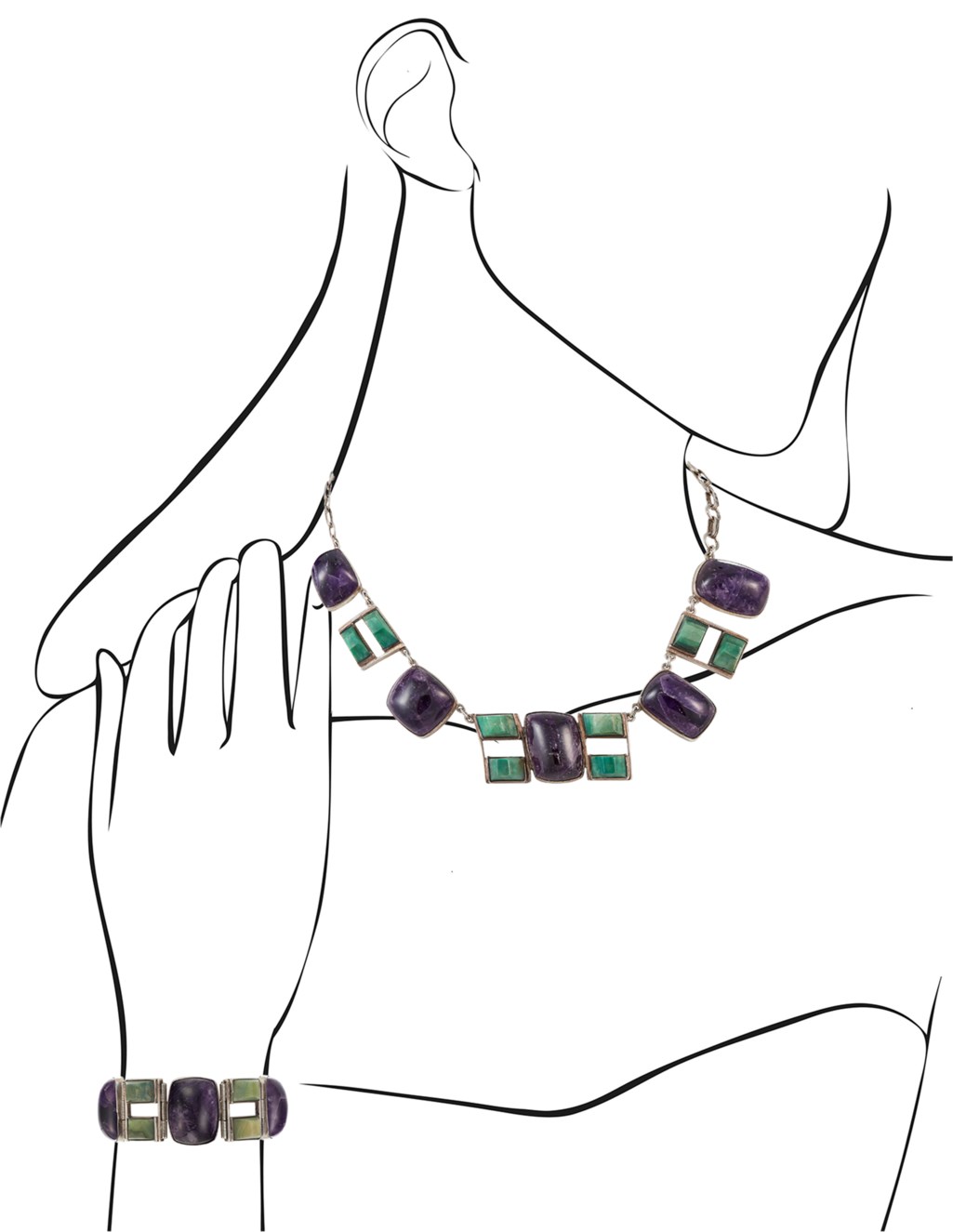 FRED DAVIS GROUP OF AMETHYST AND HARDSTONE JEWELRY, | Christie’s