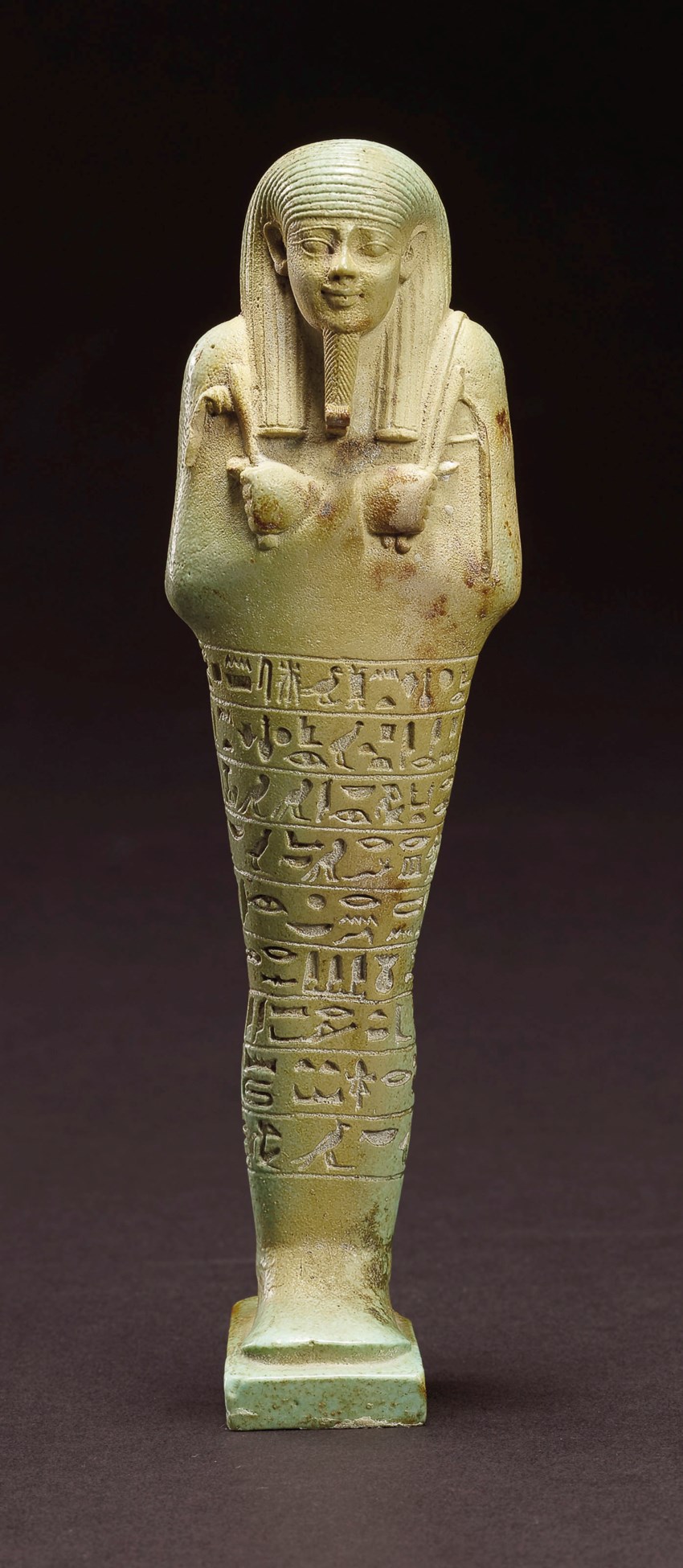 AN EGYPTIAN FAIENCE SHABTI FOR NEFERIBRE-SANEITH, LATE PERIOD, 26TH ...