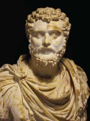 A ROMAN MARBLE PORTRAIT BUST OF EMPEROR DIDIUS JULIANUS, REIGN 193 A.D ...