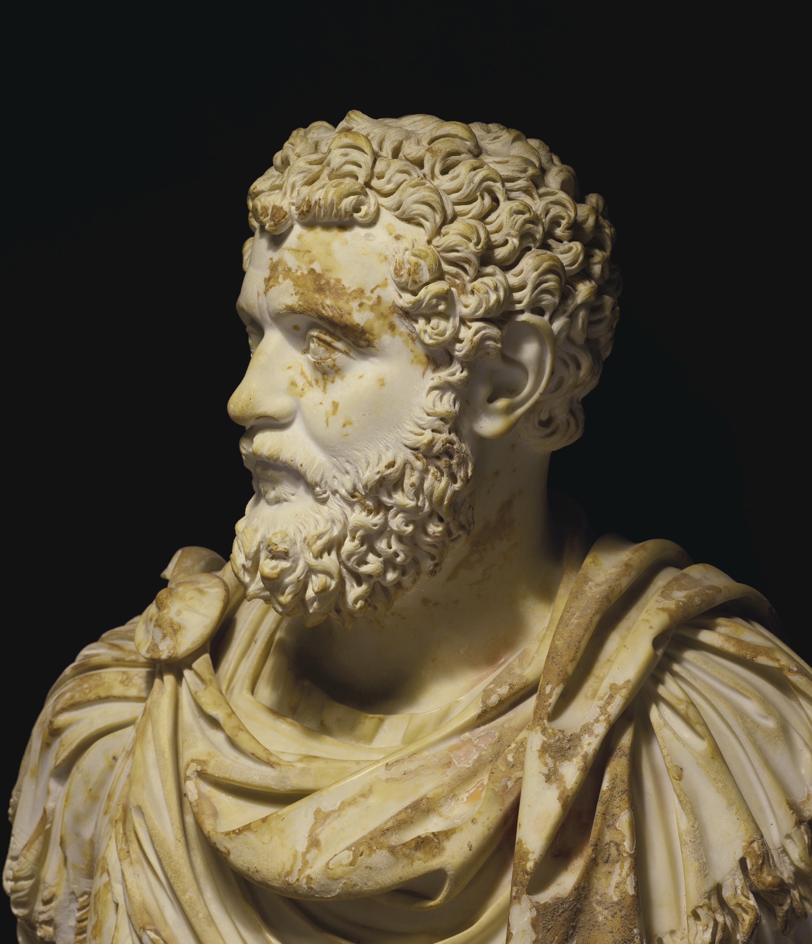 A ROMAN MARBLE PORTRAIT BUST OF EMPEROR DIDIUS JULIANUS