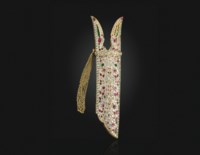 A SWORD (TALWAR) WITH SCABBARD AND ASSOCIATED GEM-ENCRUSTED LOCKET AND ...