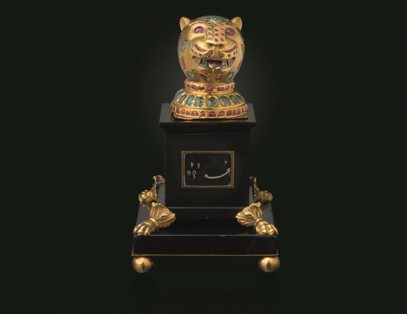 A GOLD FINIAL FROM THE THRONE OF TIPU SULTAN, MYSORE, SOUTH INDIA ...