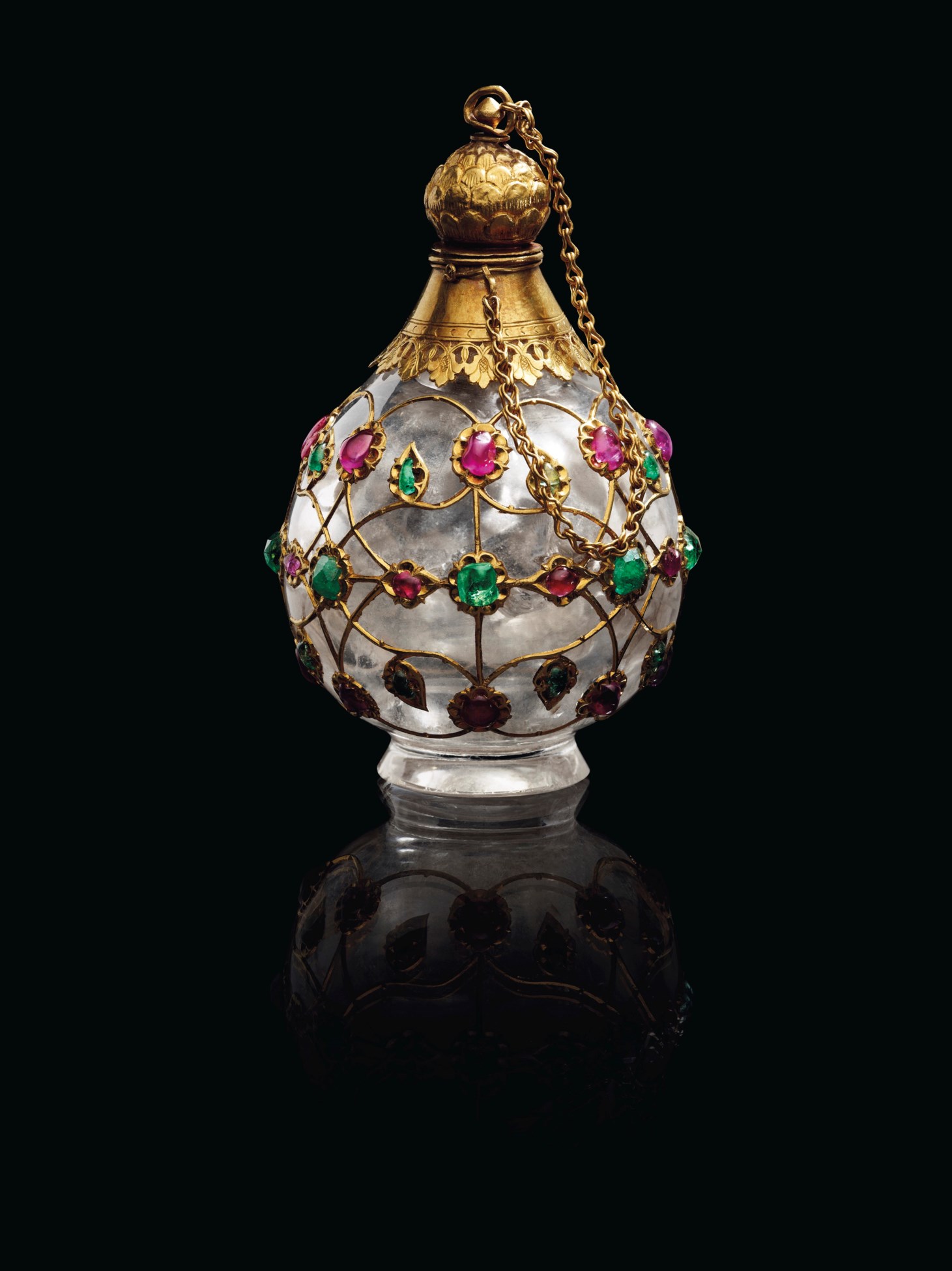 A MUGHAL ROCK-CRYSTAL FLASK, NORTH INDIA, 1650-1700 | Christie's