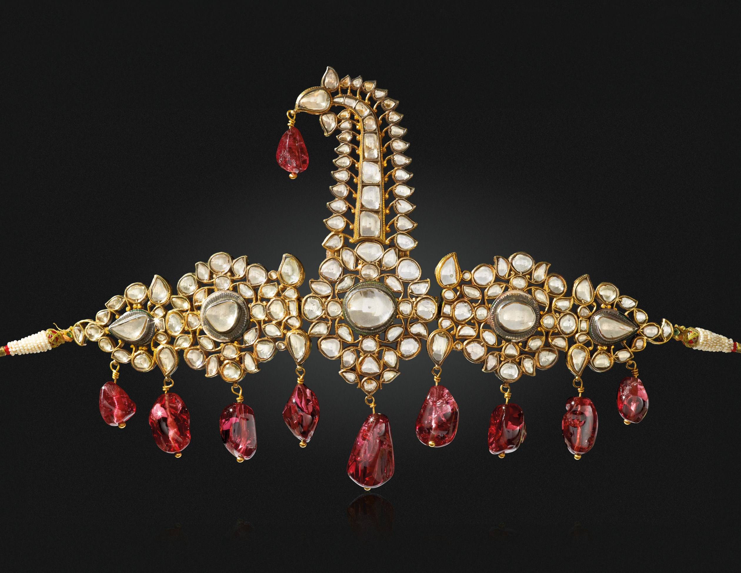 'THE NIZAMS OF HYDERABAD SARPECH'AN ANTIQUE DIAMOND, SPINEL, PEARL AND ...
