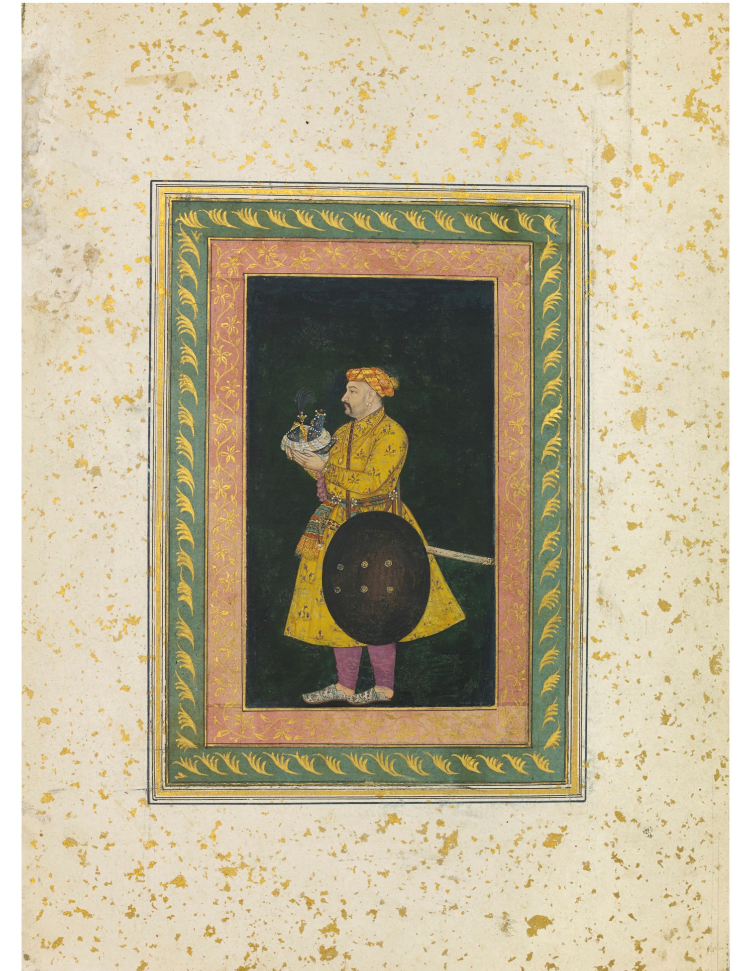 ASAF KHAN HOLDING HUMAYUN’S TURBAN, ATTRIBUTABLE TO BALCHAND, MUGHAL ...
