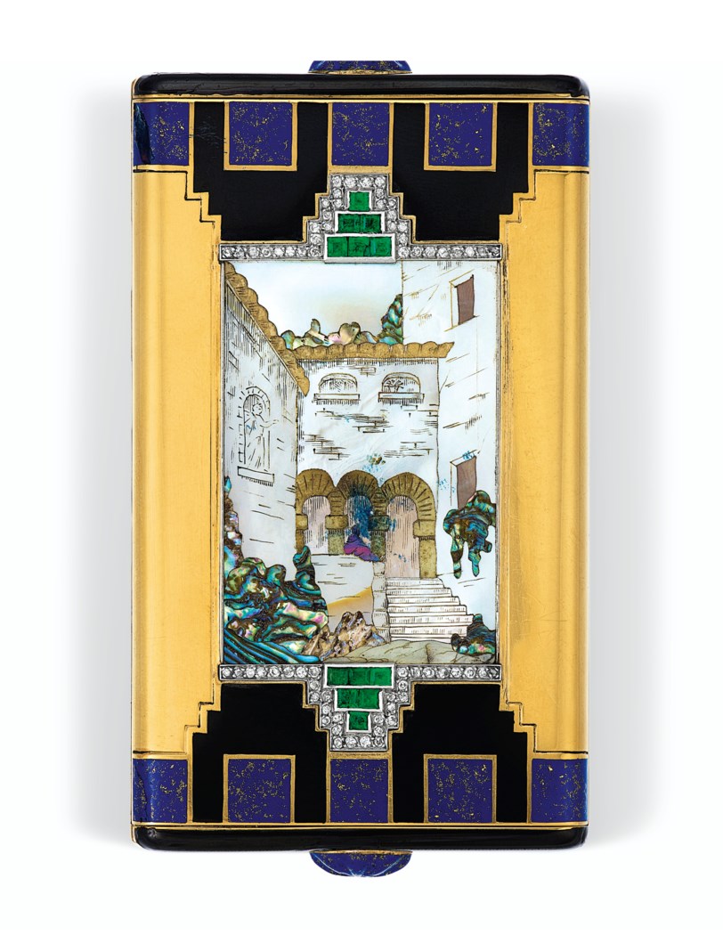 ART DECO DIAMOND AND MULTI-GEM VANITY CASE | Christie's