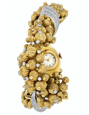 DIAMOND AND GOLD WATCH BRACELET, DAVID WEBB | Christie's