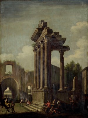 Viviano Codazzi (Bergamo c. 1604-1670 Rome), An architectural capriccio ...