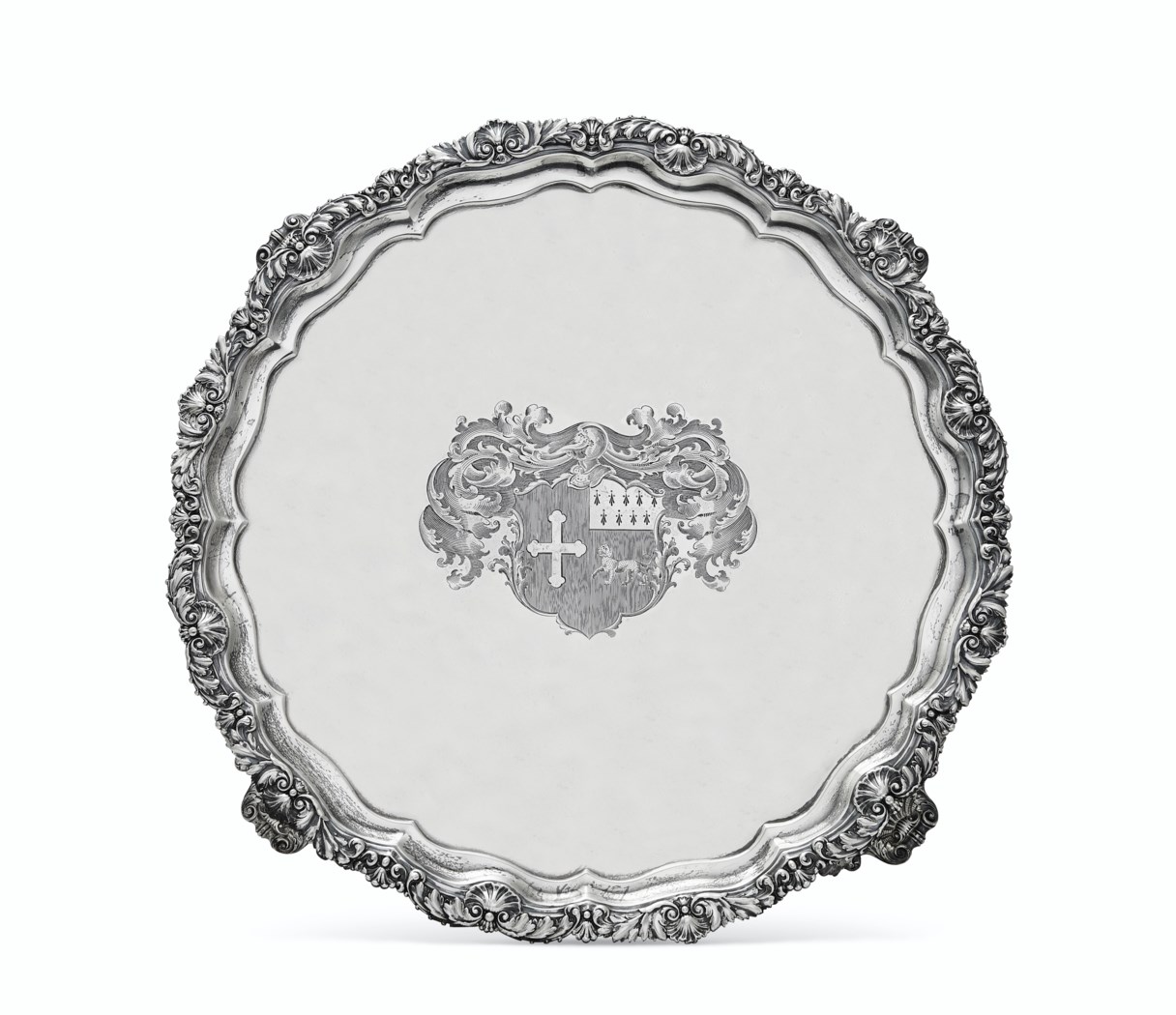 A REGENCY SILVER SALVER, MARK OF PAUL STORR, LONDON, 1819 | Christie's