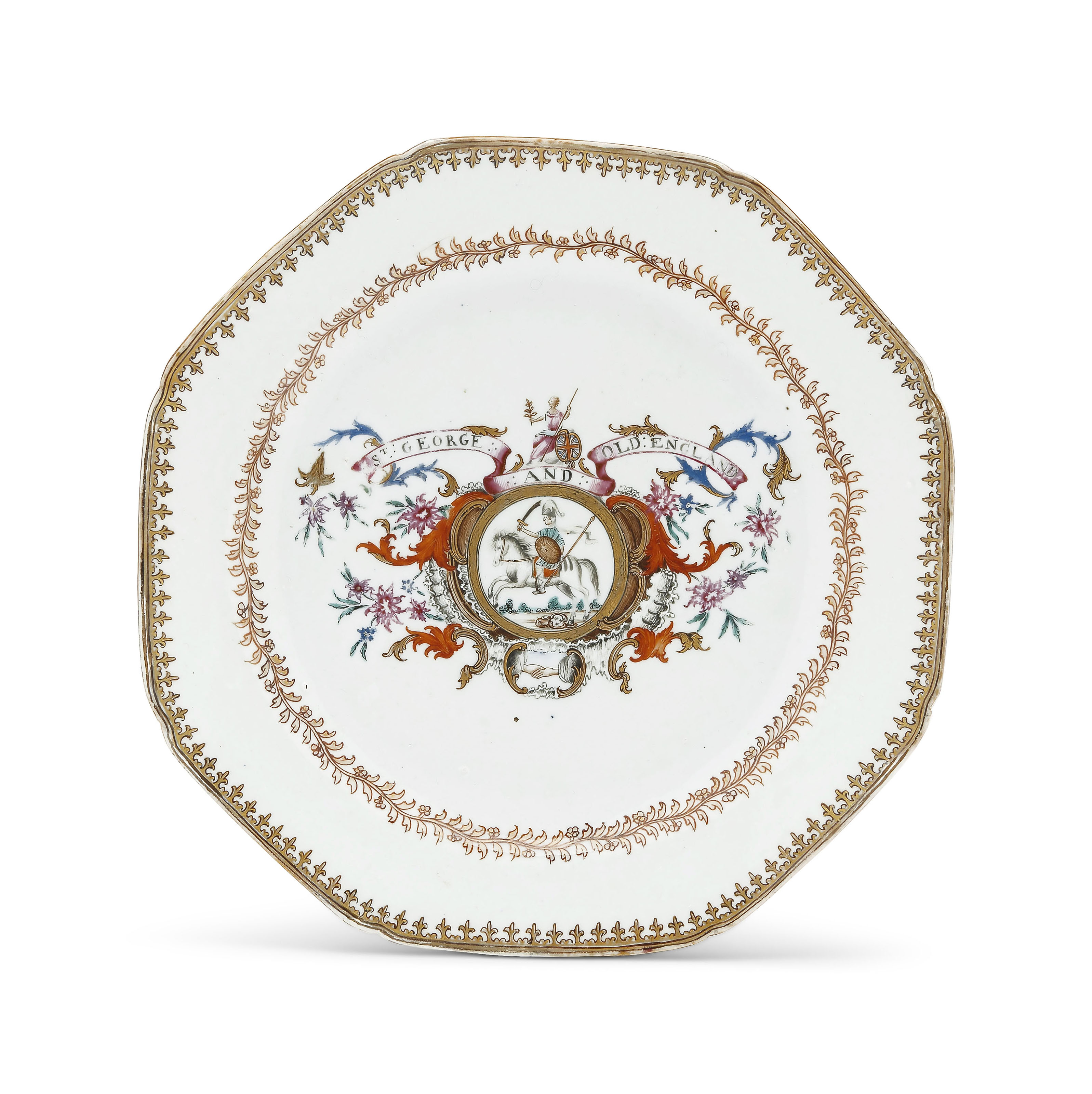 AN ENGLISH MARKET ARMORIAL PLATE, QIANLONG PERIOD, CIRCA 1760 | Christie’s
