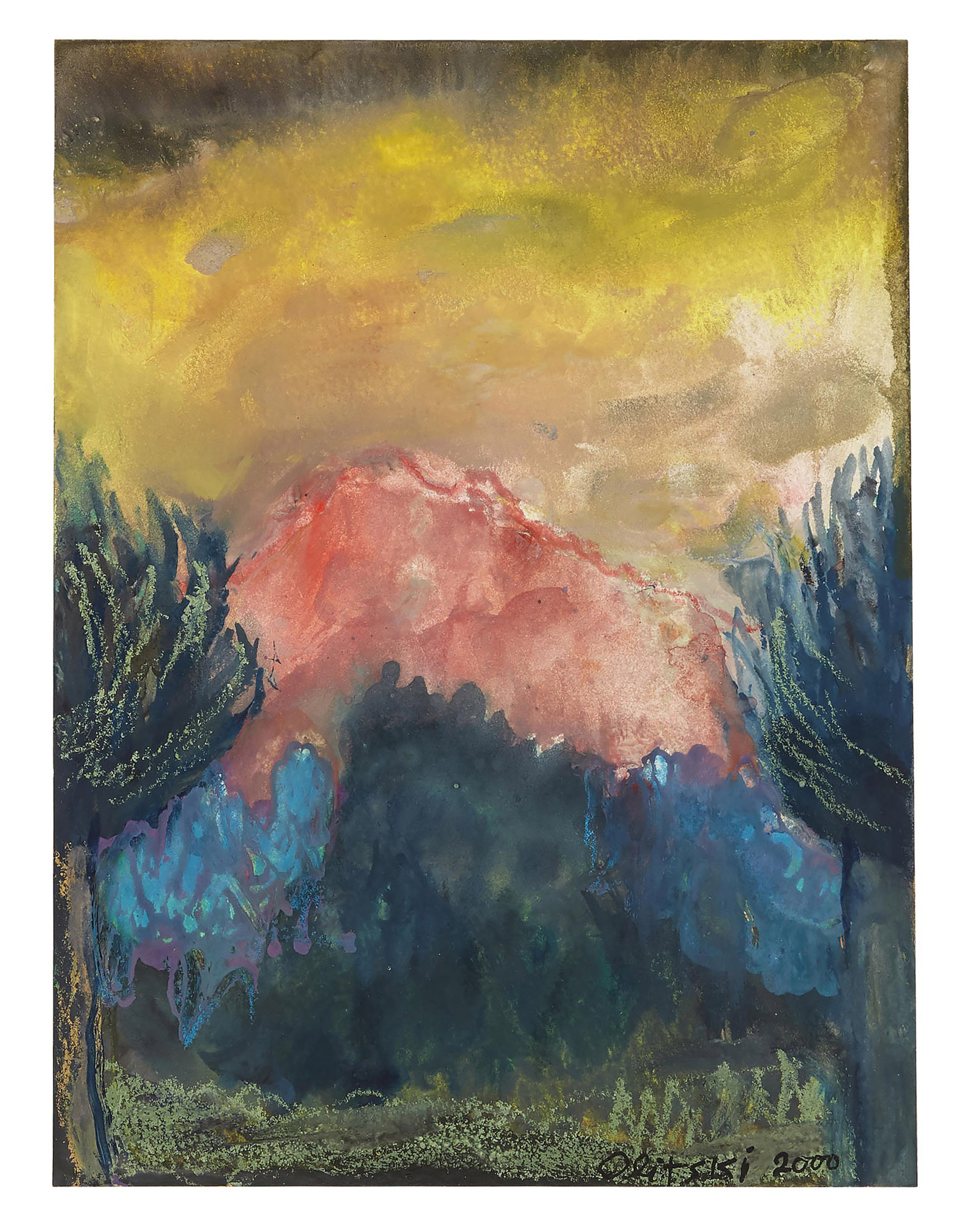 Jules Olitski (American, 1922-2007), Pink Mountain Glow | Christie’s