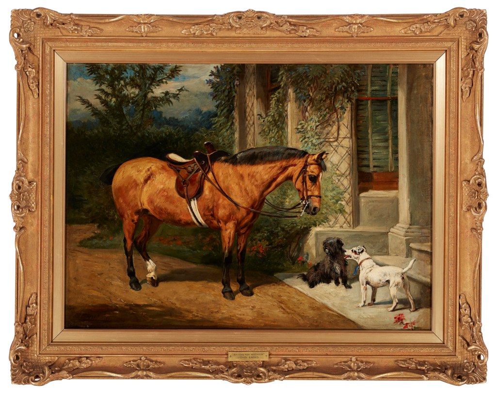 John Emms (British, 1843-1912), Waiting for Mistress | Christie’s
