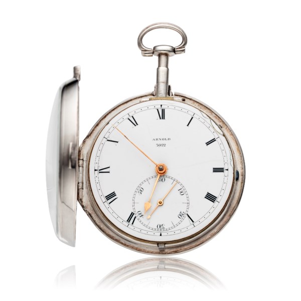 JOHN ROGER ARNOLD, SILVER POCKET CHRONOMETER WITH ARNOLD’S DETENT ...