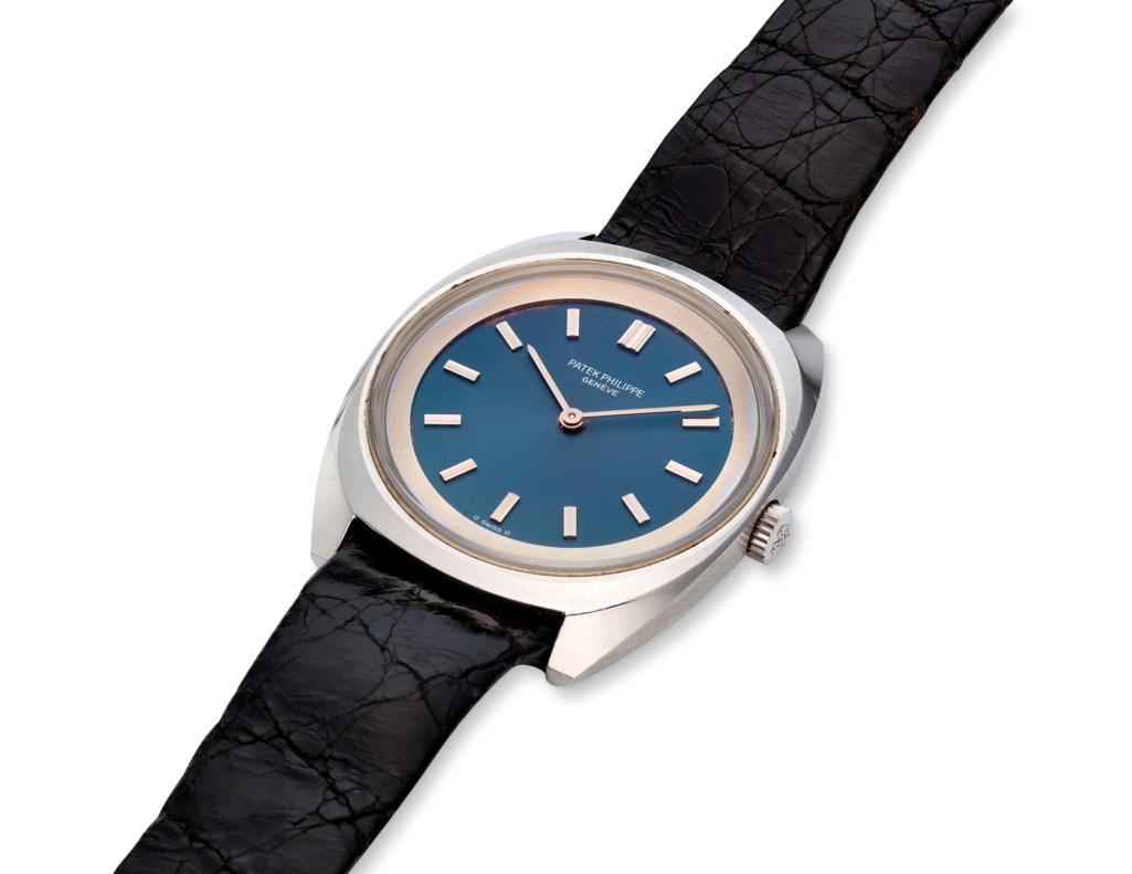 PATEK PHILIPPE, STEEL CUSHION-SHAPED WATCH, REF. 3579, | Christie’s