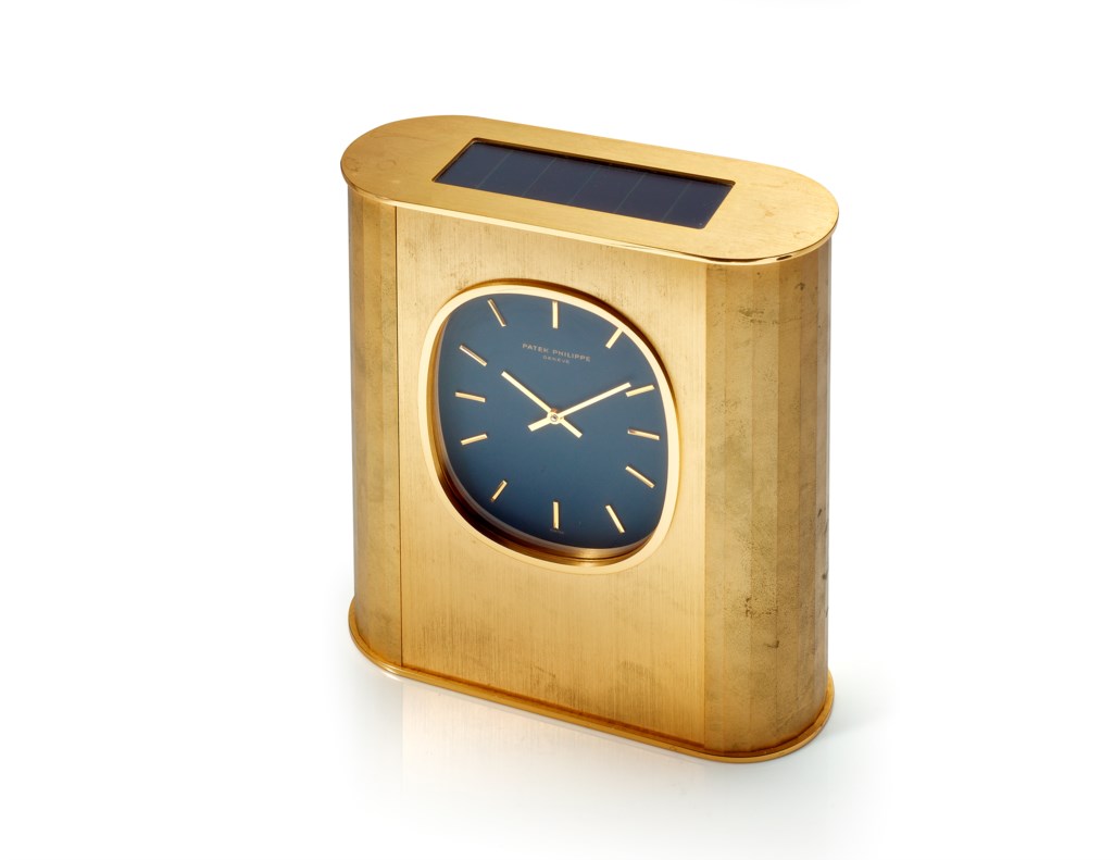 PATEK PHILIPPE, TABLE CLOCK SOLAR ELLIPSE, REF. 1505M, | Christie’s