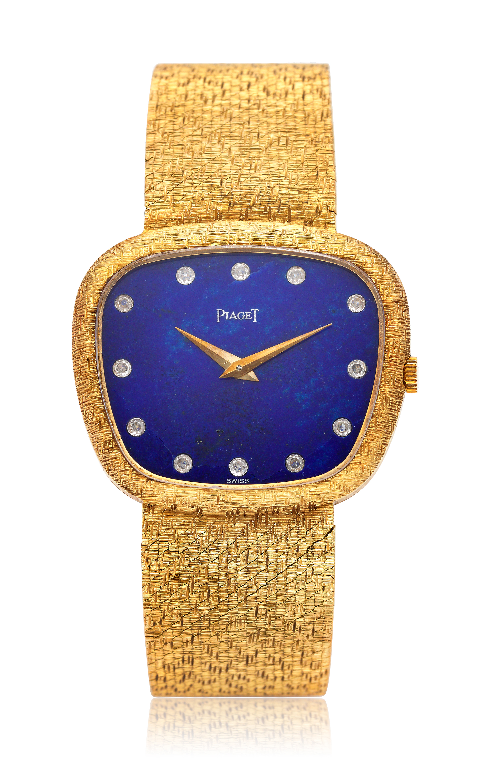 PIAGET, 18K WITH LAPIS AND DIAMOND INDICES DIAL, REF. 9465 B68 ...