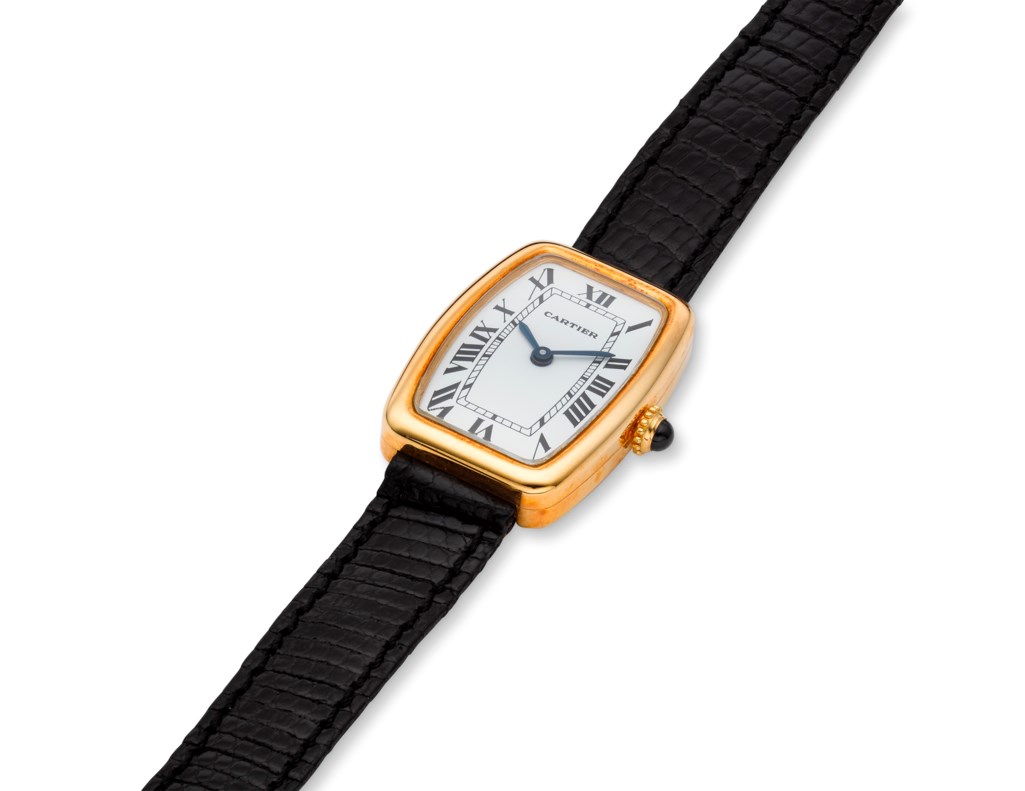 CARTIER, LADIES’ 18K TONNEAU-SHAPE WATCH, | Christie’s