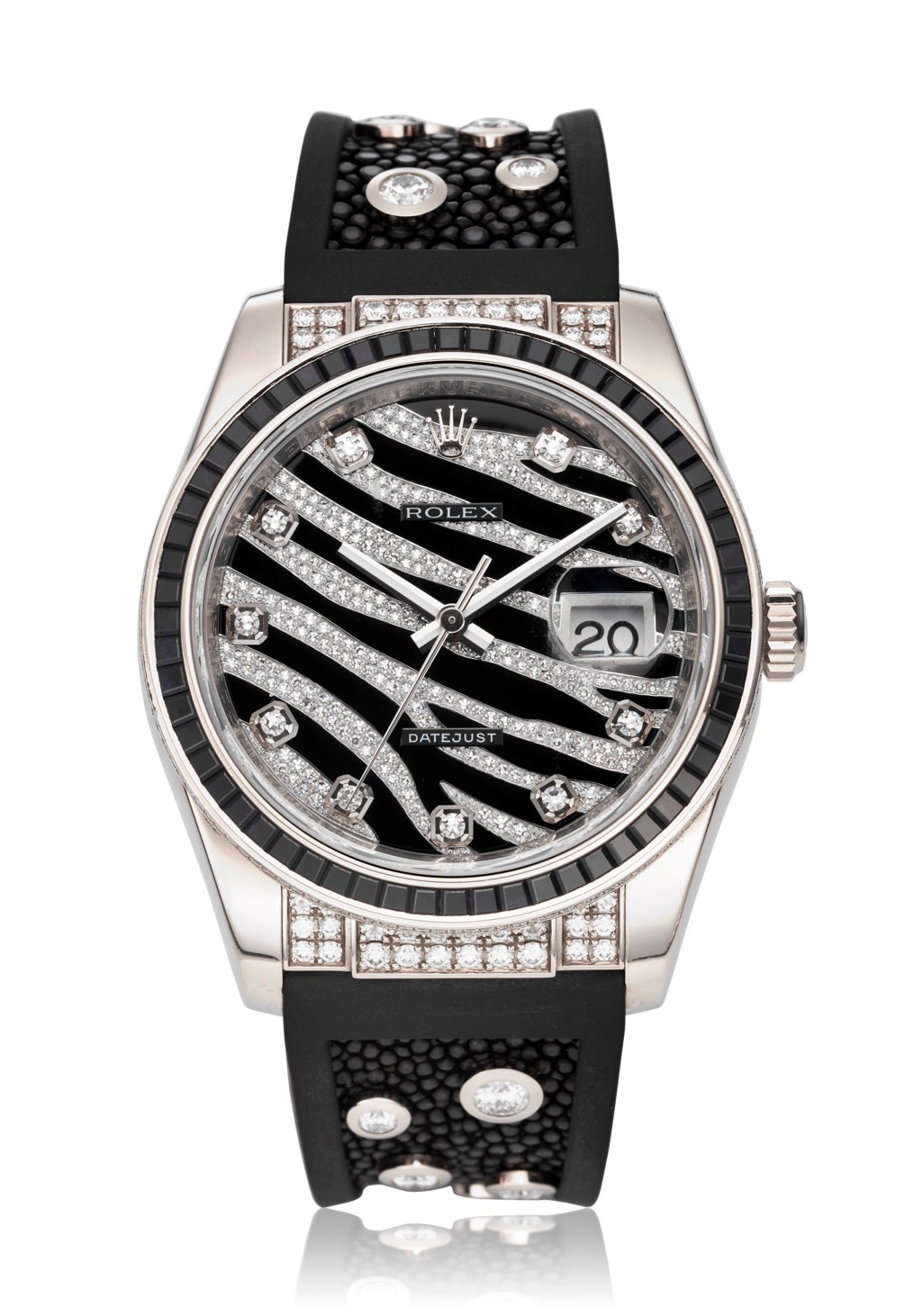 ROLEX, LADIES' 'ZEBRA' DATEJUST, REF. 116199, | Christie’s