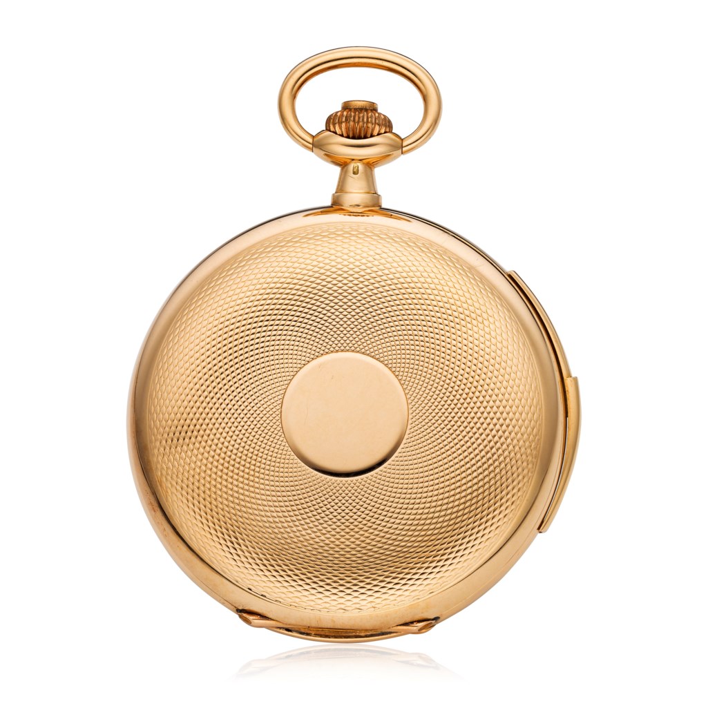 BOREL FILS & CIE., 14K MINUTE-REPEATING HUNTER CASE POCKET WATCH ...
