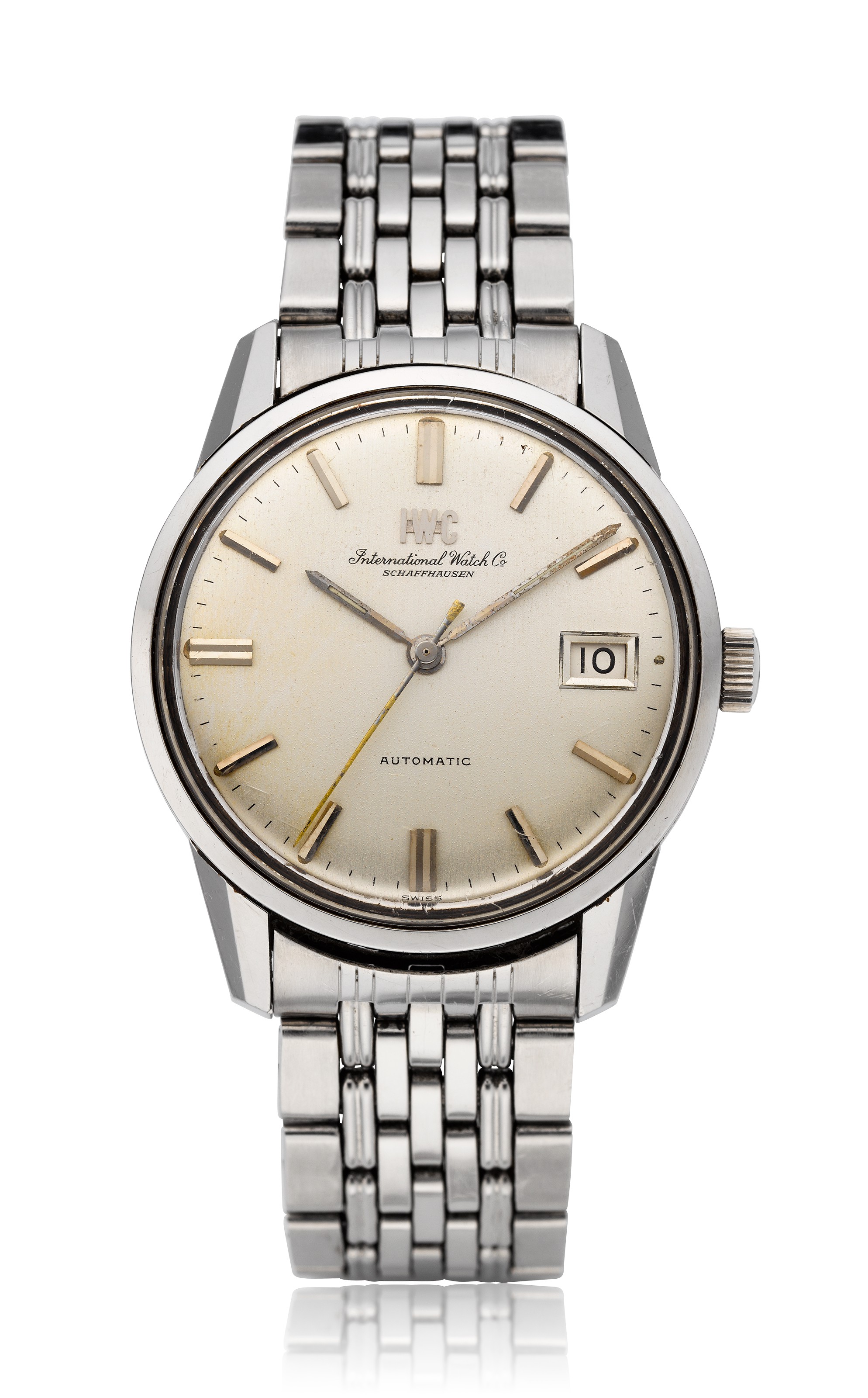 IWC, STEEL AUTOMATIC WATCH, CAL. 8541B, | Christie’s