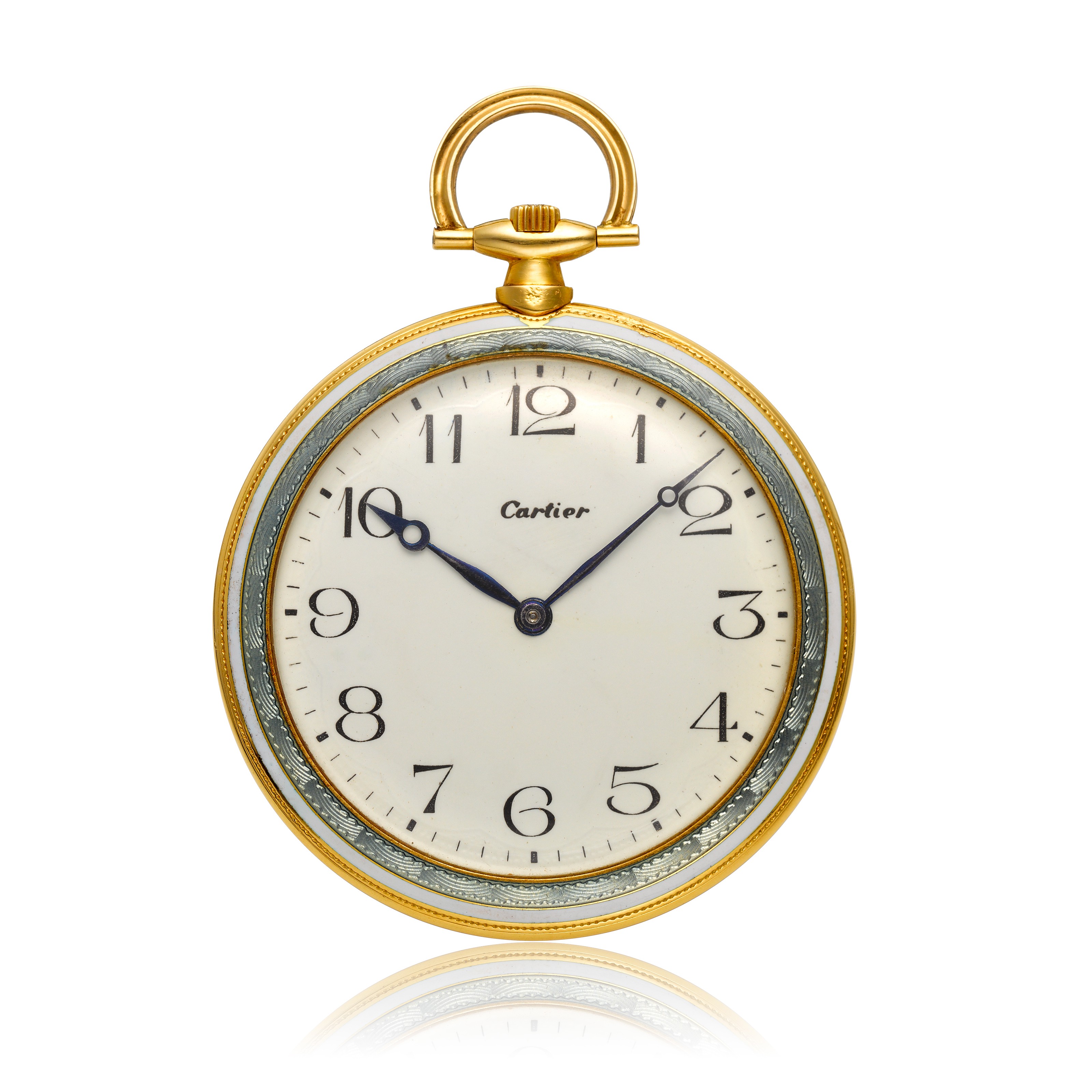 CARTIER, 18K YELLOW GOLD OPEN FACE POCKETWATCH, | Christie’s
