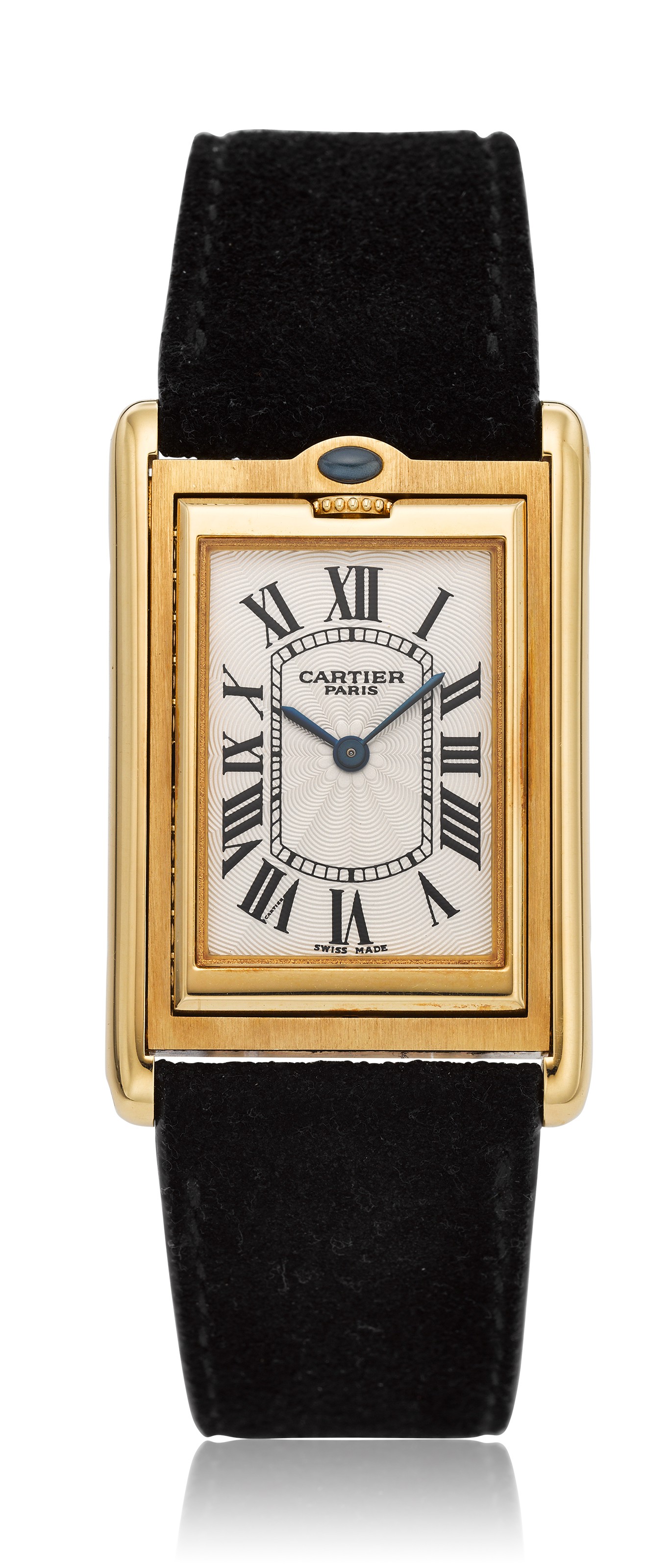 CARTIER, A 18K YELLOW GOLD REVERSIBLE WRISTWATCH, REF. 2499C “TANK ...