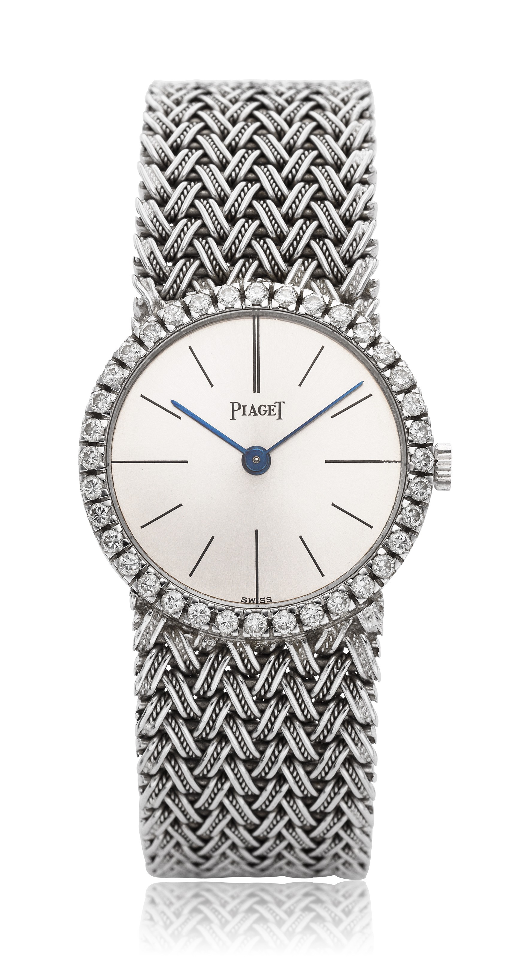 PIAGET, A 18K WHITE GOLD DIAMOND-SET LADY’S WRISTWATCH WITH BRACELET ...