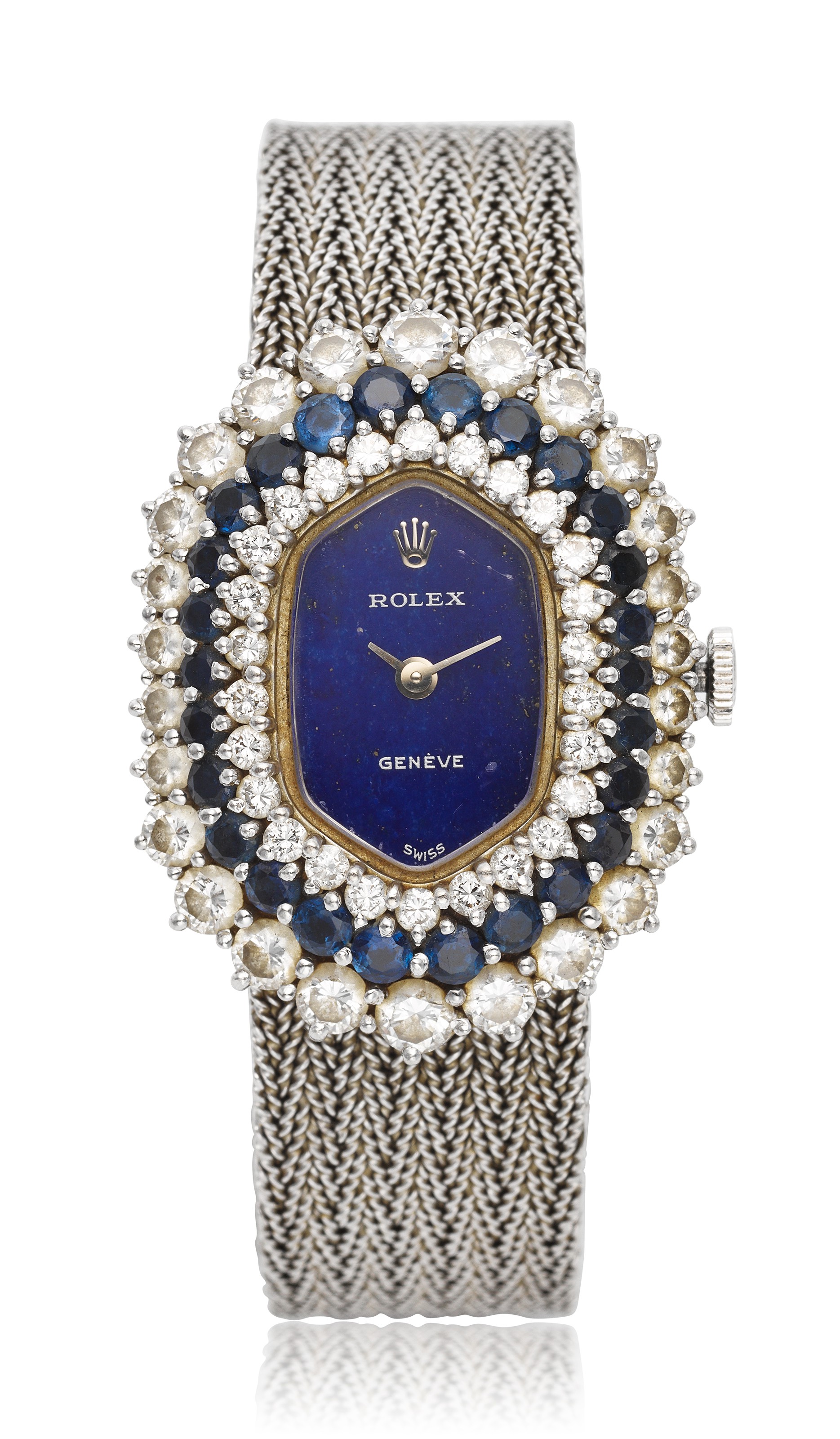 ROLEX, LADIES’ 18K, DIAMOND, AND SAPPHIRE BRACELET WATCH, | Christie’s