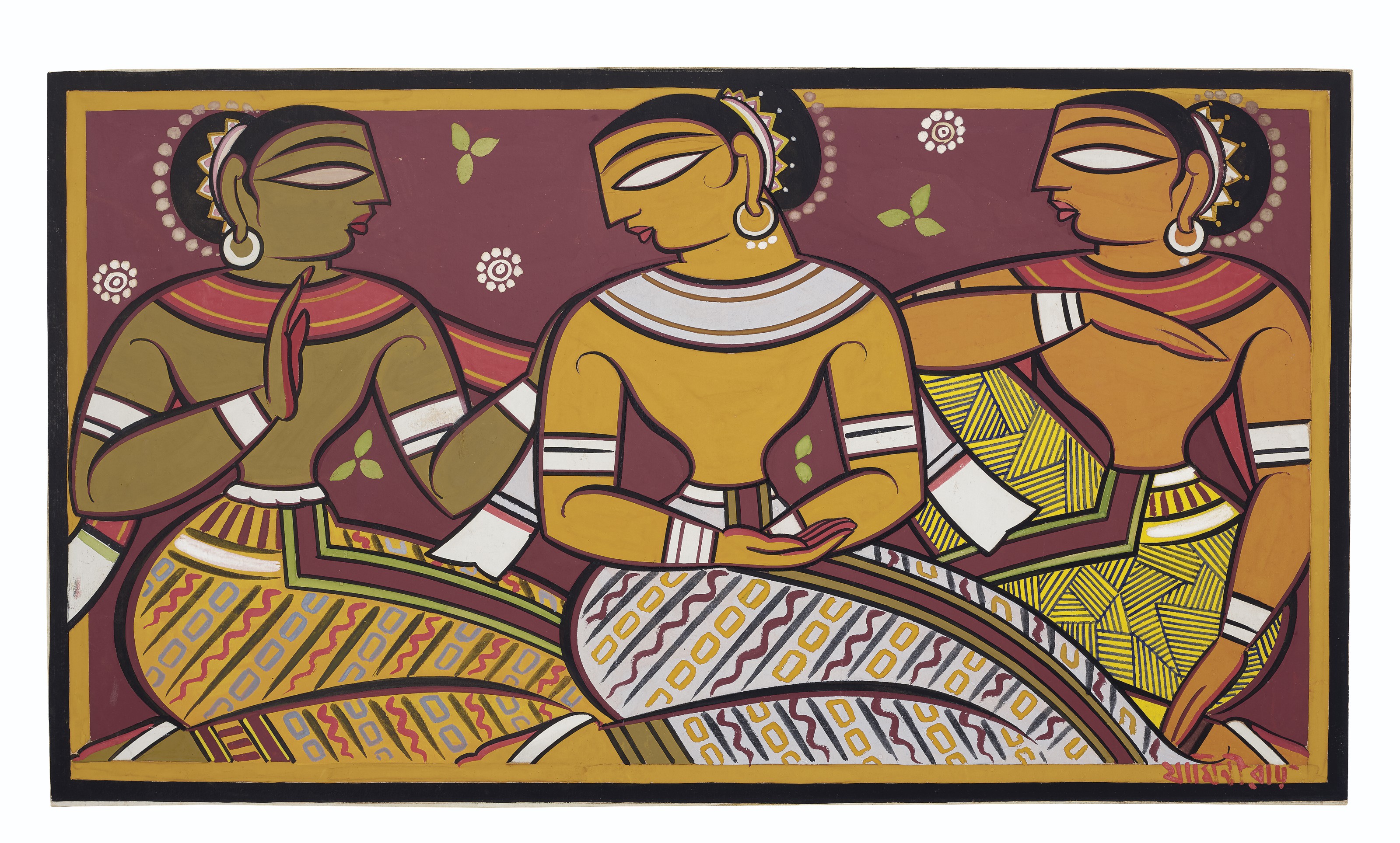 jamini-roy-1887-1972-untitled-seated-ladies-christie-s