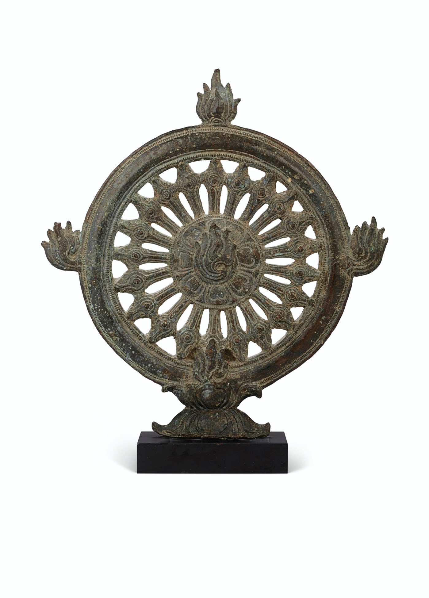 A BRONZE FIGURE OF A CHAKRA, SOUTH INDIA, TAMIL NADU, CHOLA PERIOD ...